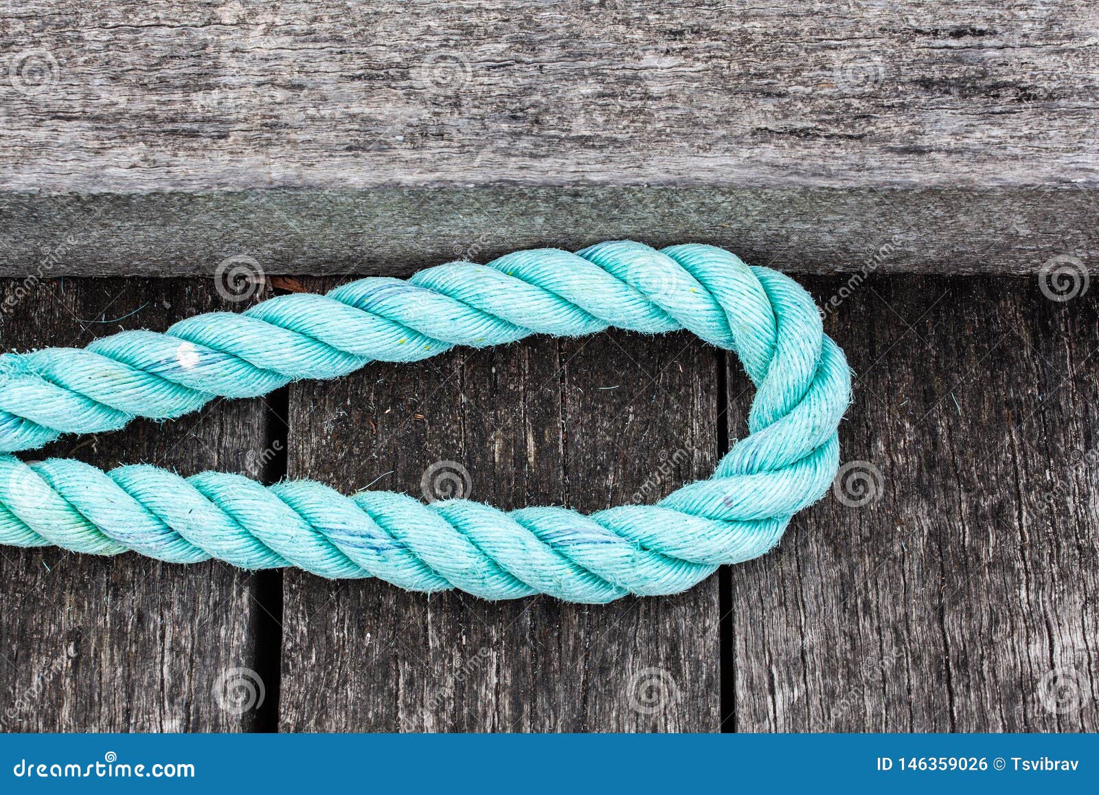 A Rope With A Loop And An Inscription. Bright Rope With A Loop, On A ...