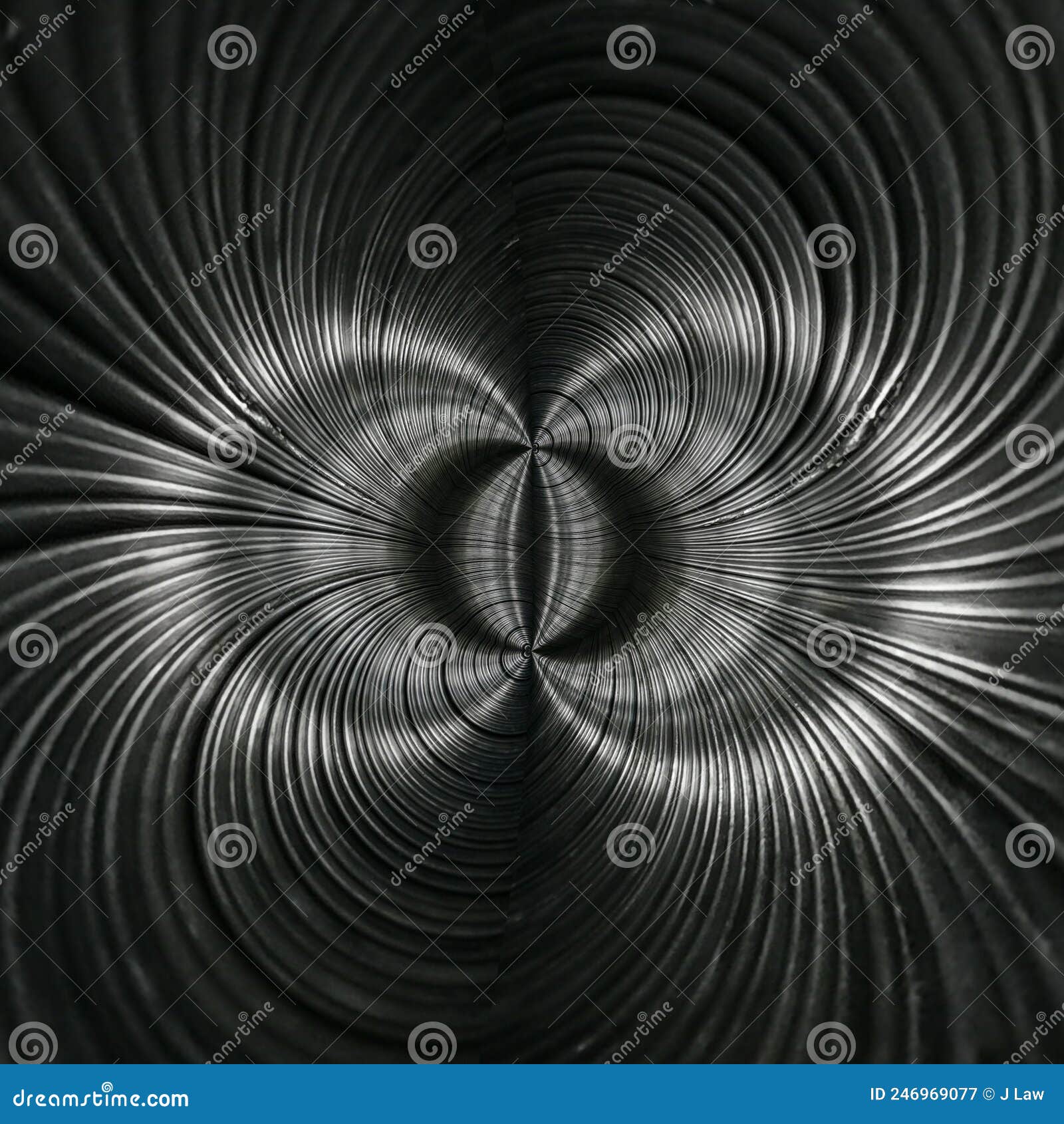 Torus Shaped Design in Shades of Grey Patterns from Stack of Metallic ...