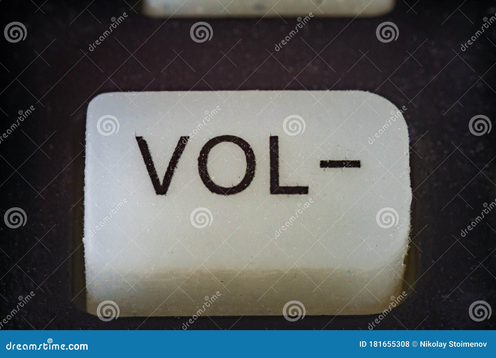 Extreme Closeup of Volume Button on TV Remote Stock Photo - Image of ...