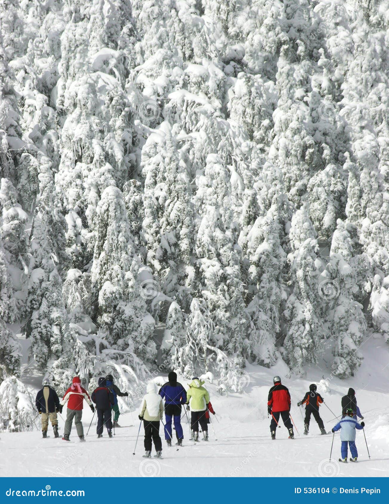 Extreme Cold Downhill Skiing 2 Stock Photo - Image of freezing, skier ...