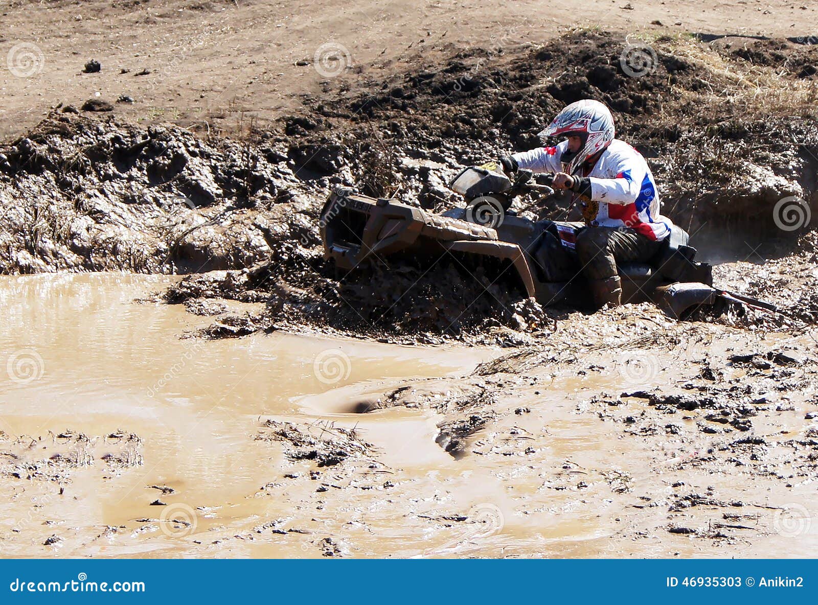 Extreme driving ATV. editorial stock photo. Image of speed - 46935303