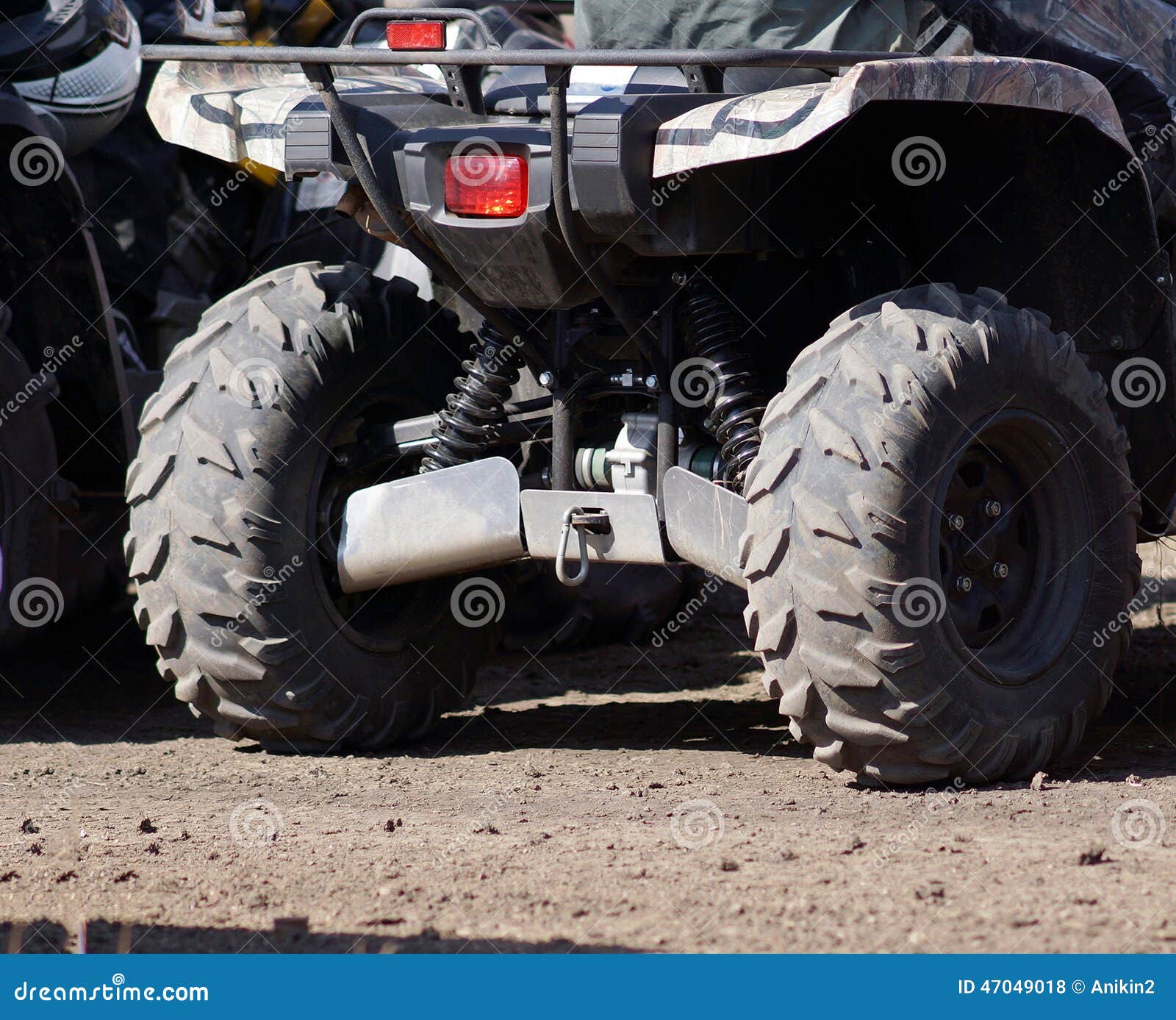 Extreme driving ATV. stock photo. Image of wheels, excitement - 47049018