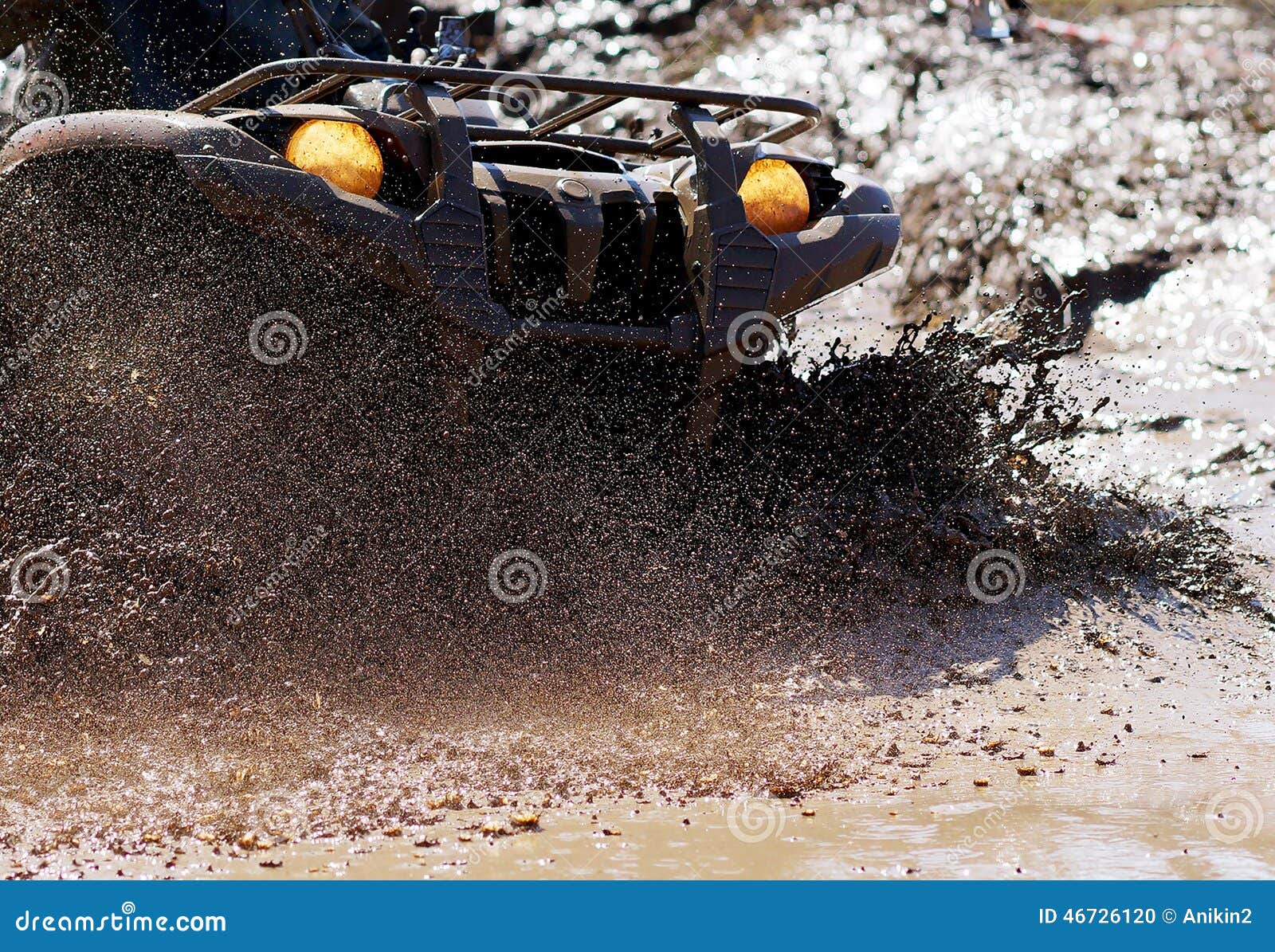 Extreme driving ATV. stock photo. Image of extreme, nature - 46726120