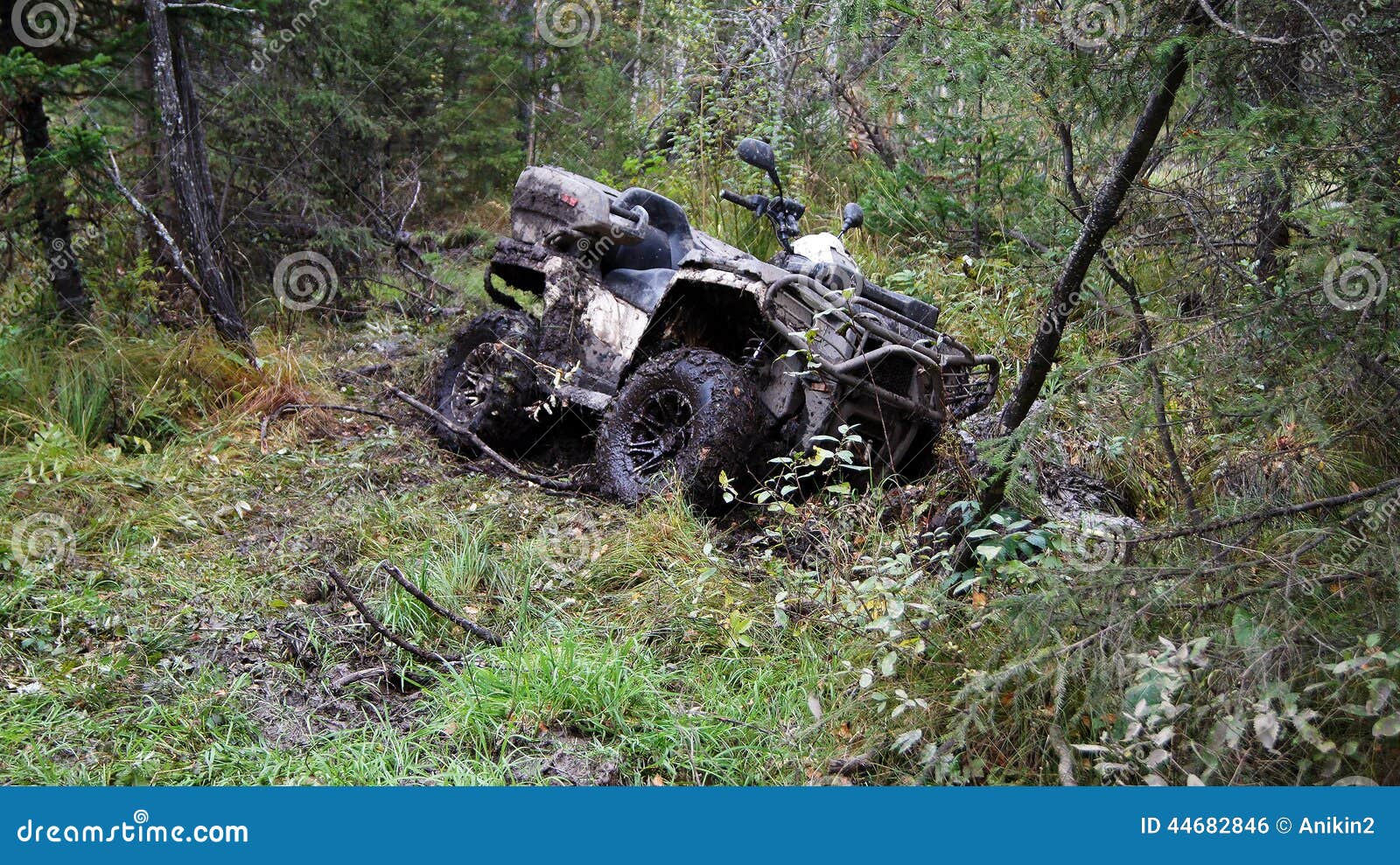 Extreme driving ATV. stock photo. Image of wheels, dirt - 44682846