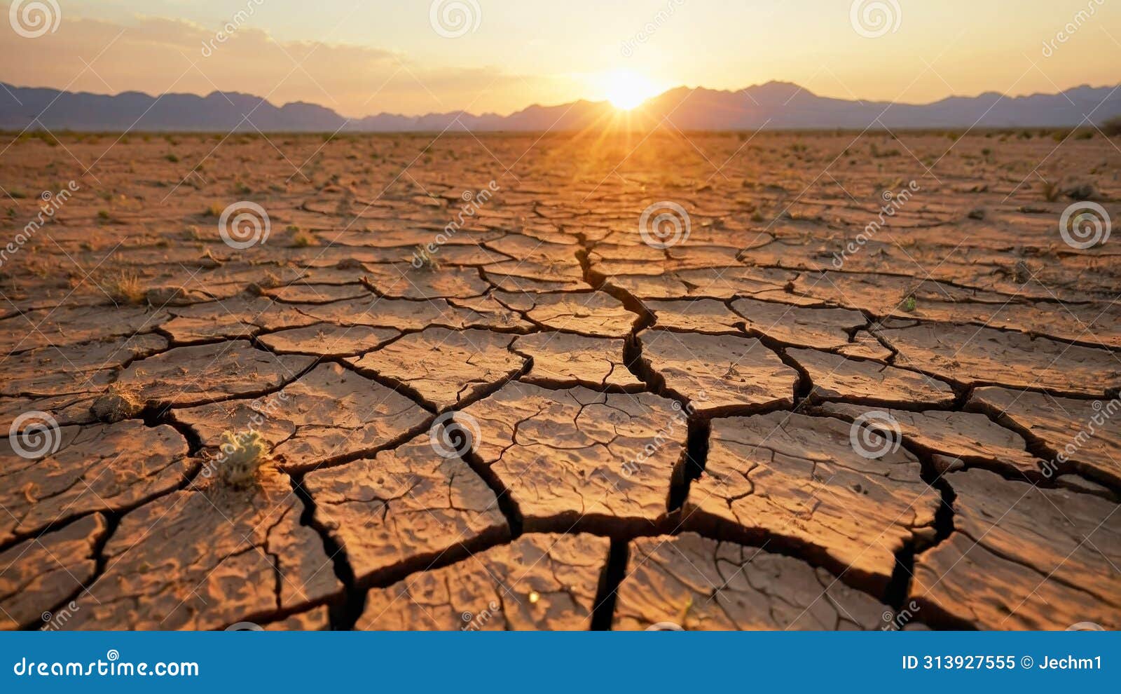 Extreme Drought Damaging the Ecosystem. Concept of Climate Change Stock ...