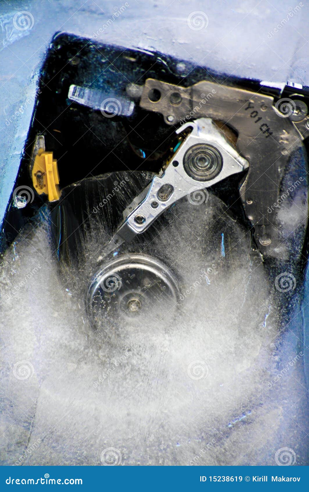 Extreme hard drive cooling stock image. Image of business - 15238619