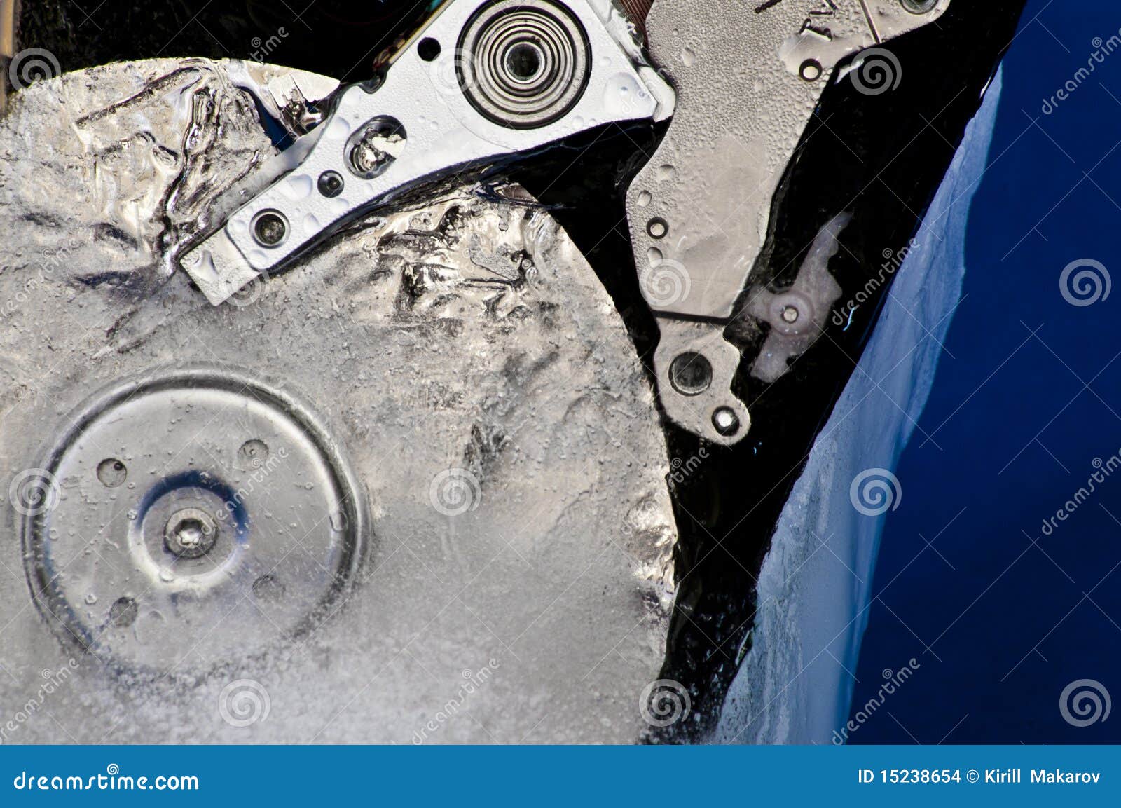 Extreme hard drive cooling stock photo. Image of component - 15238654
