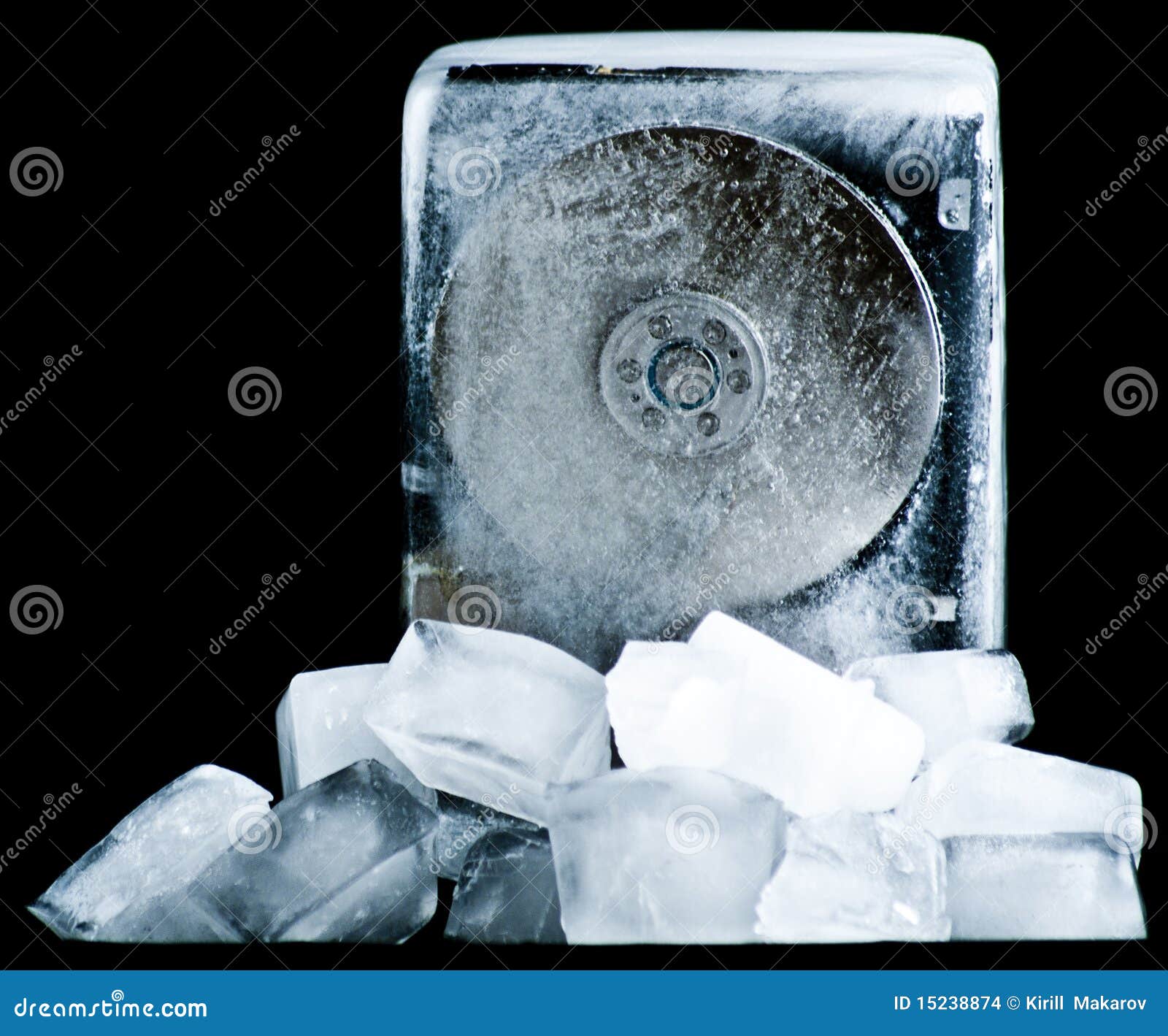 Extreme hard drive cooling stock photo. Image of industry - 15238874
