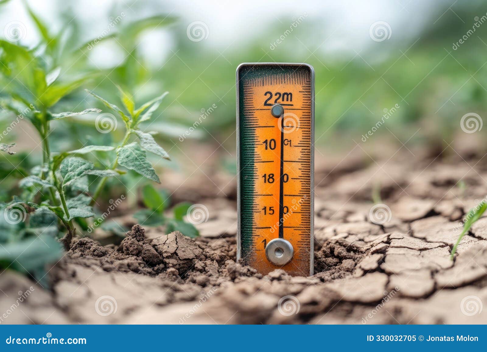 Extreme Heat and Drought: the Impact of Climate Change on Arid Soils and Gl Stock Illustration ...