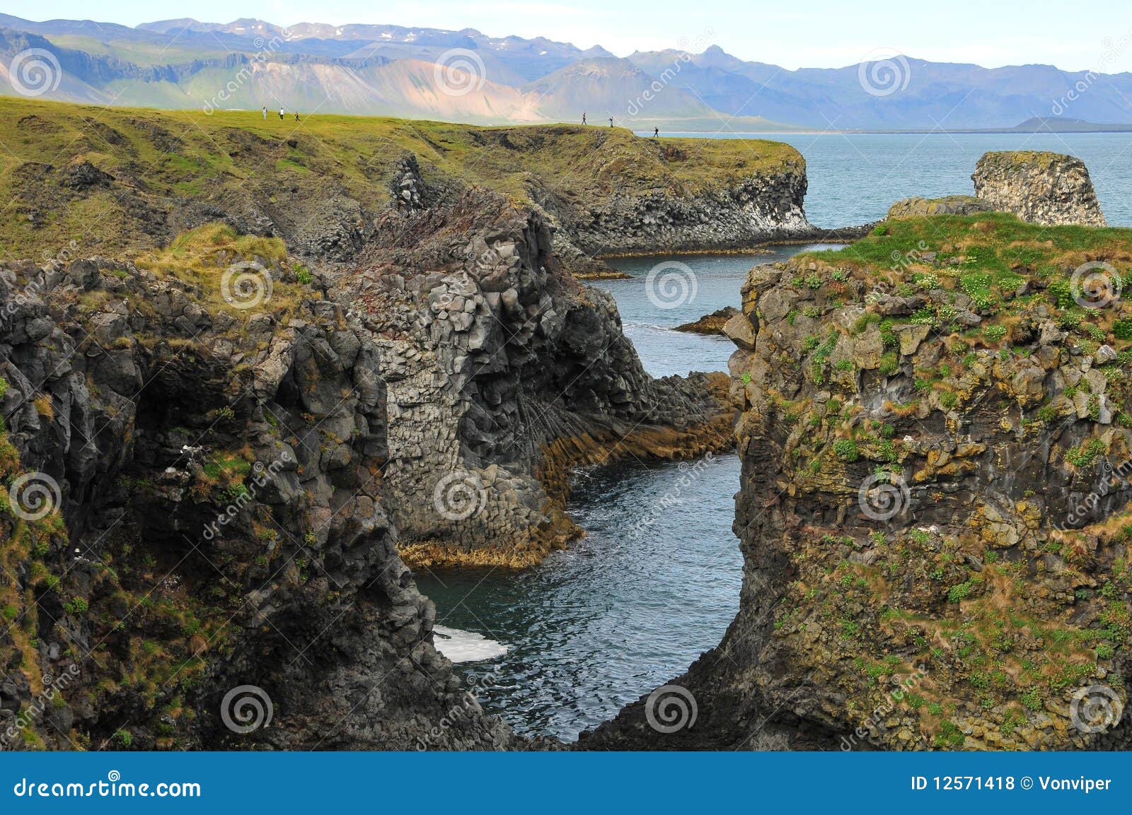 Extreme Landscape Forms in Iceland Stock Photo - Image of ocean ...