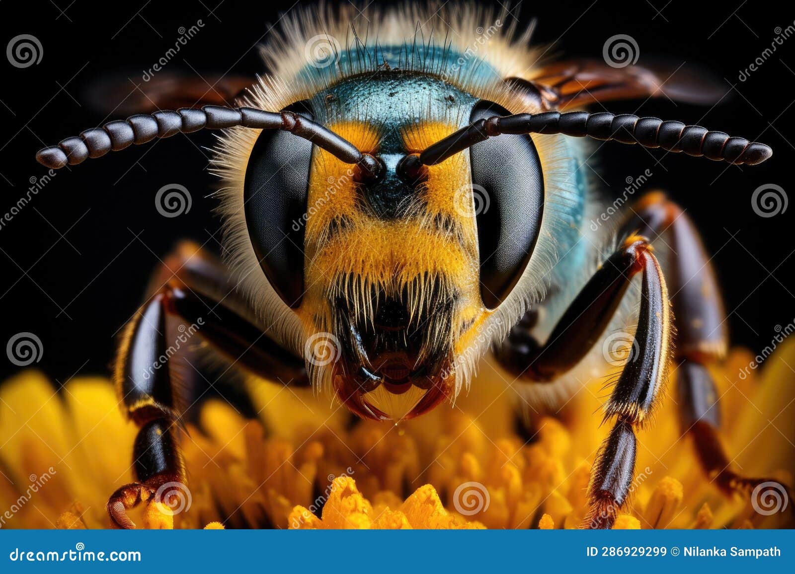 Insect Face Icon With Silhouette, Filled And Line Style Cartoon Vector ...