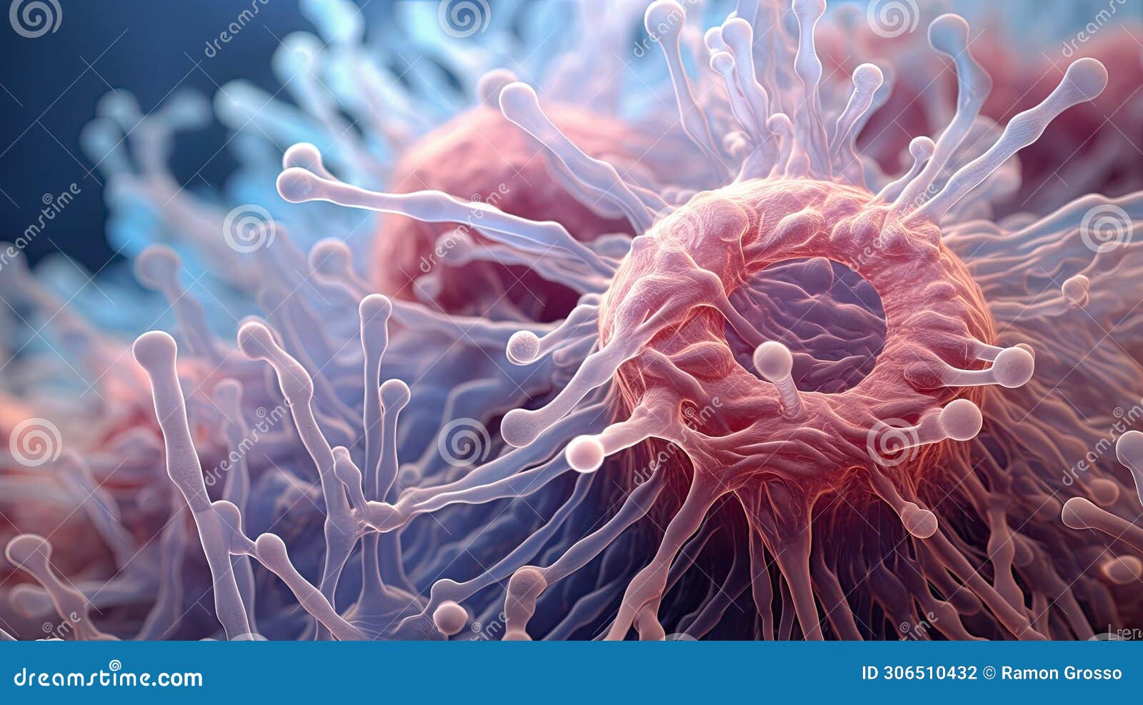 Extreme Macro Photography of Viruses and Bacteria Stock Illustration ...