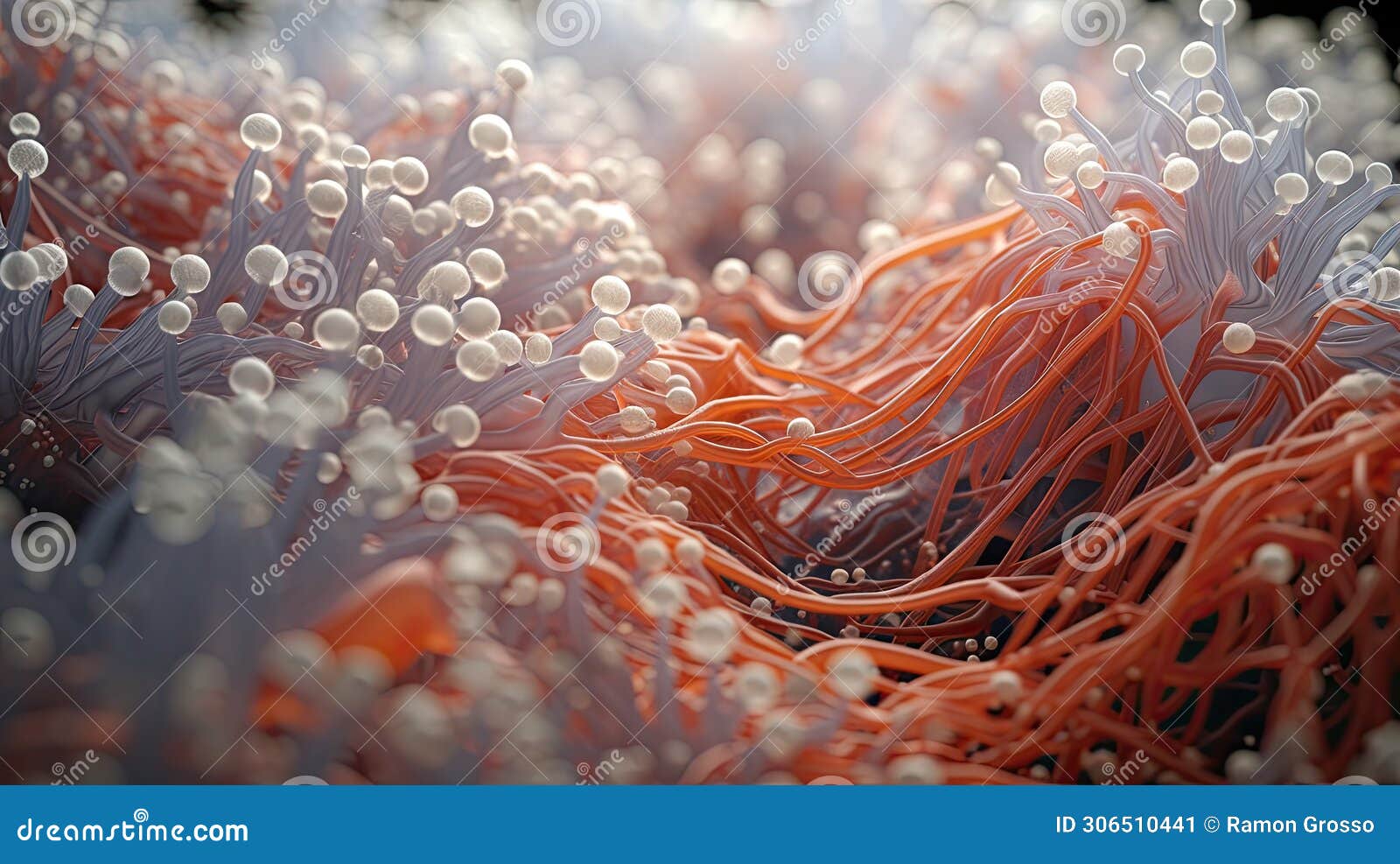 Extreme Macro Photography of Viruses and Bacteria Stock Illustration ...