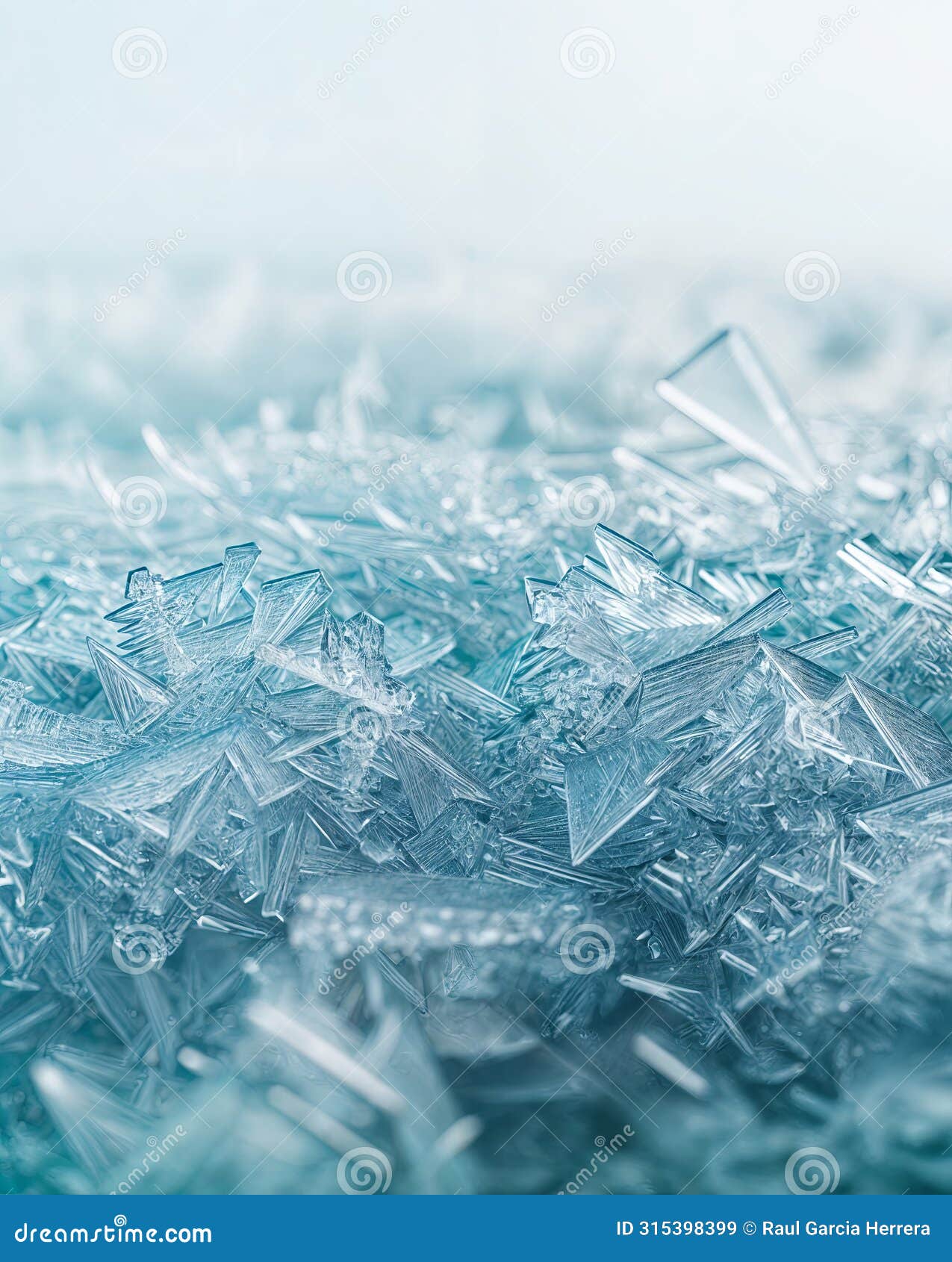 Extreme Macro Shot of Crystalline Structures of Frost Texture Stock ...