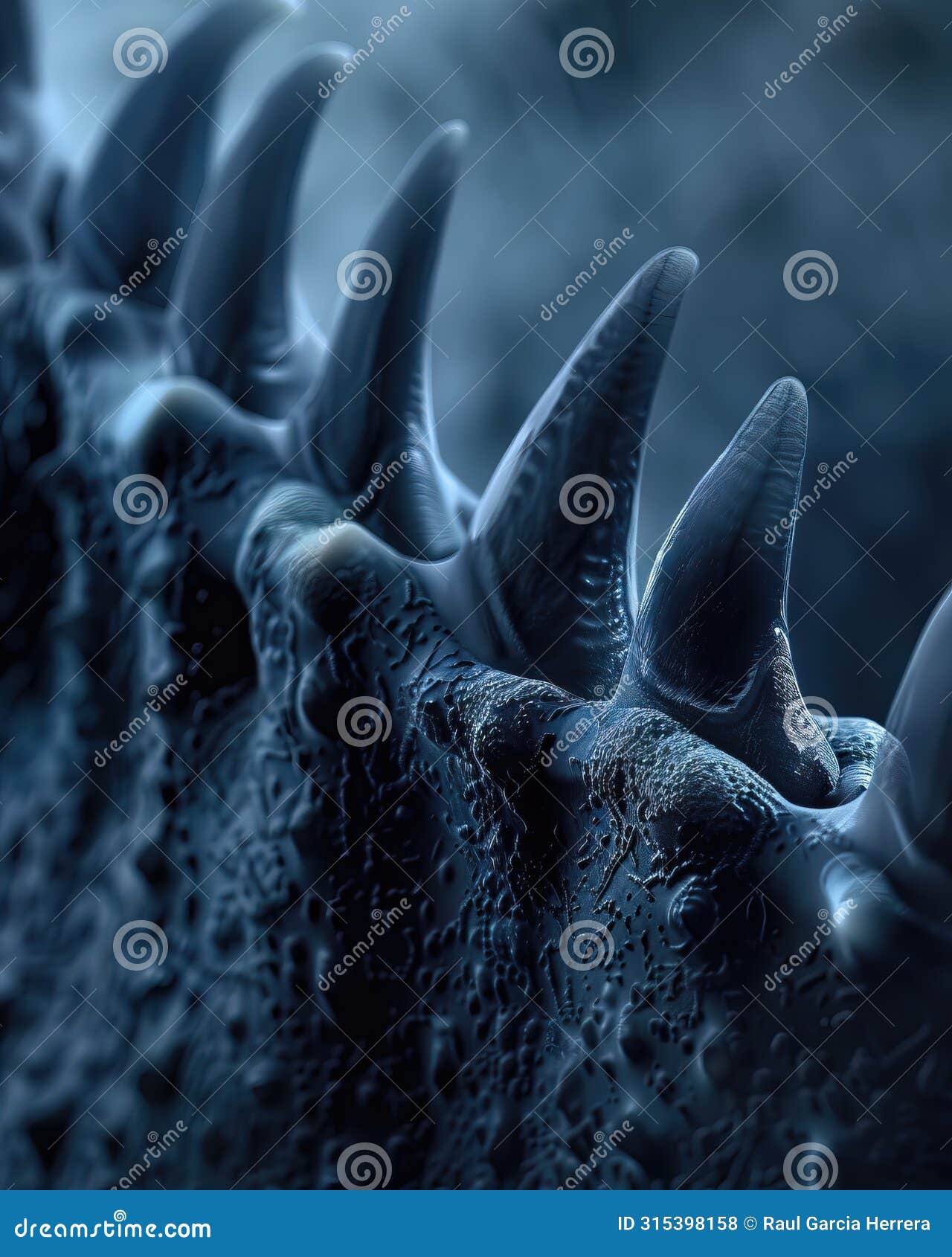 Extreme Macro Shot Of Crystalline Structures Of Frost Texture Stock ...