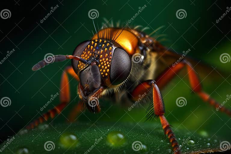 Extreme Macro, Very Sharp and Detailed Insect Closeup, AI Generated ...