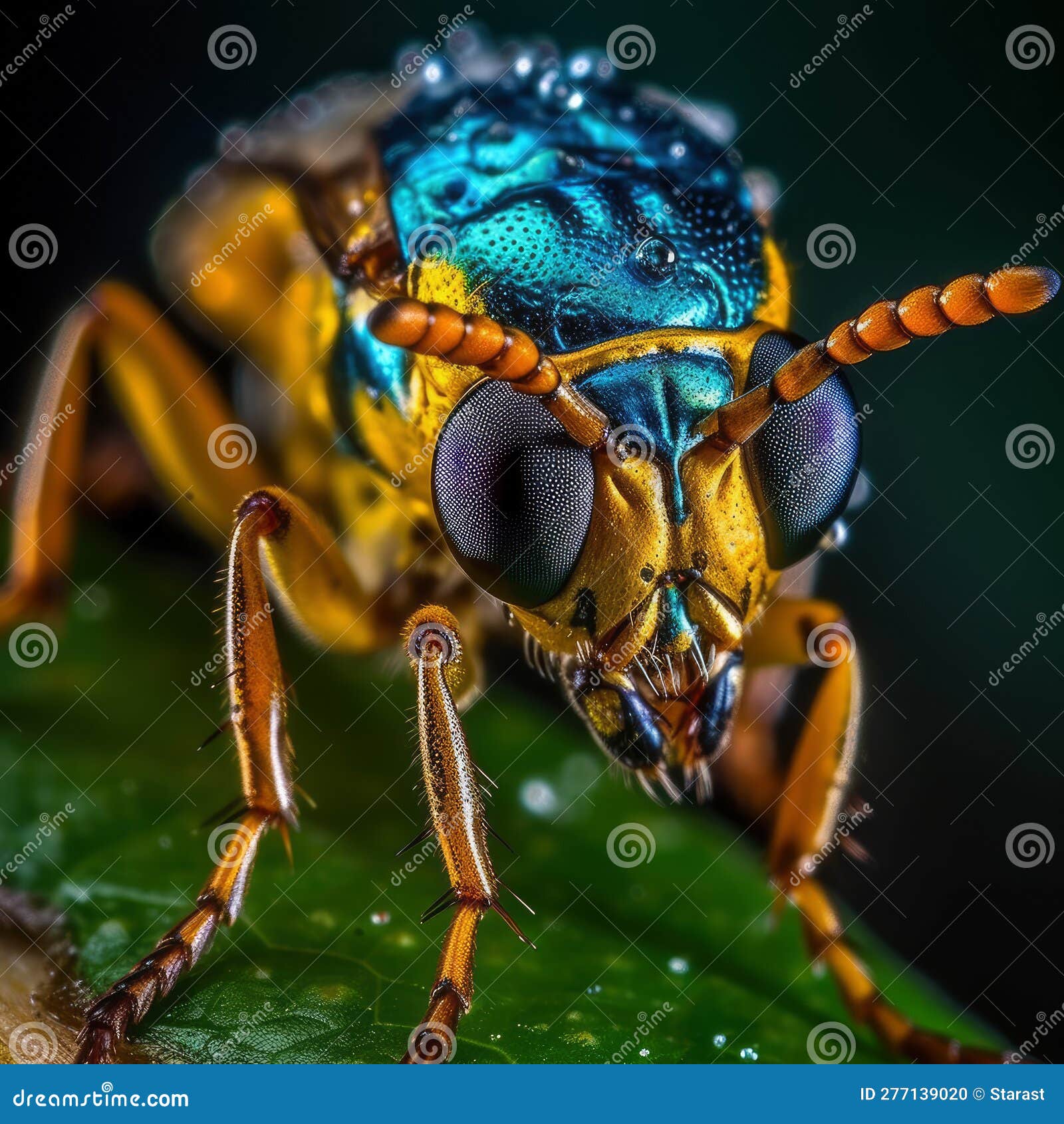Extreme Macro, Very Sharp and Detailed Insect Closeup, AI Generated ...