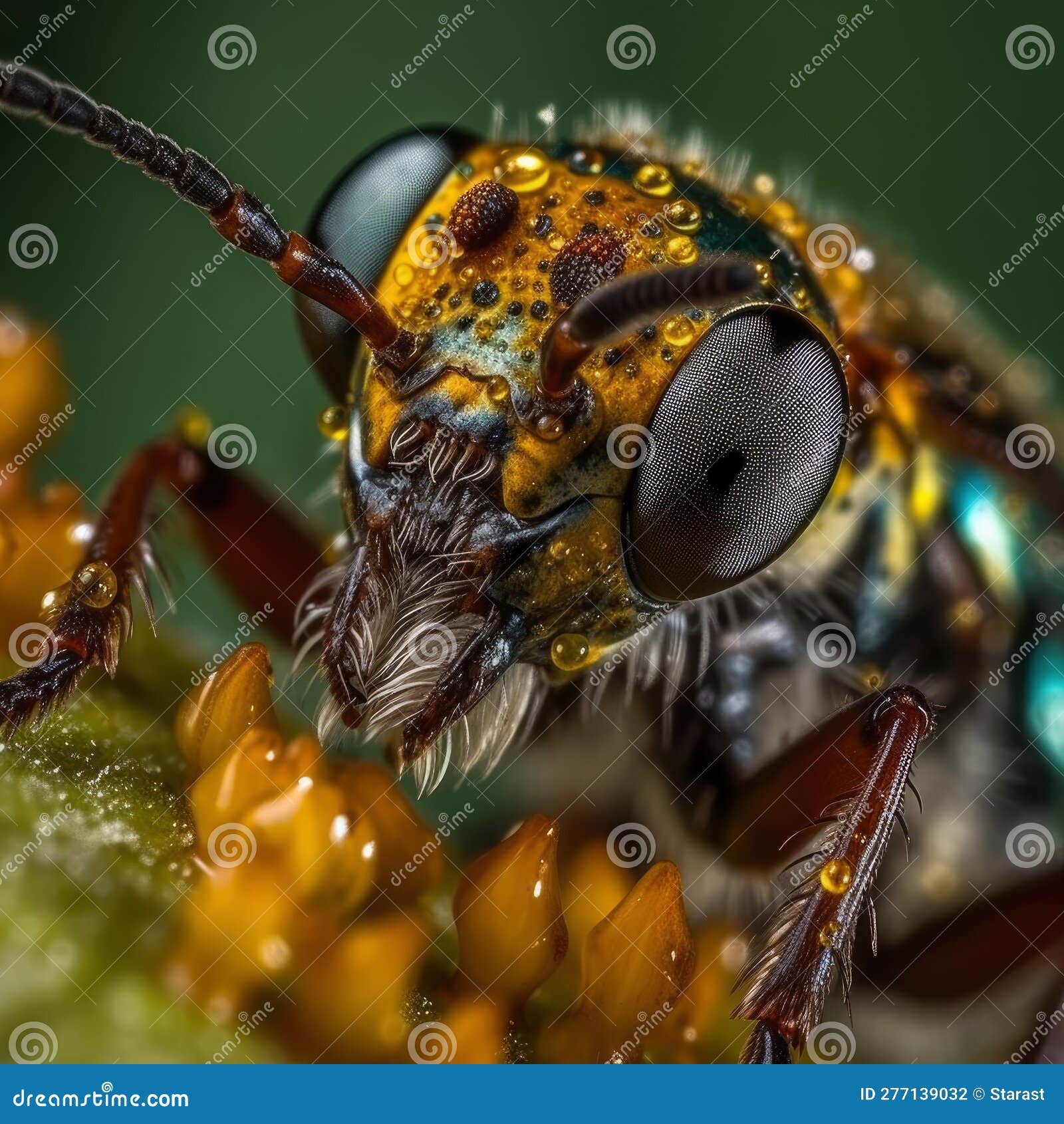 Extreme Macro, Very Sharp and Detailed Insect Closeup, AI Generated ...
