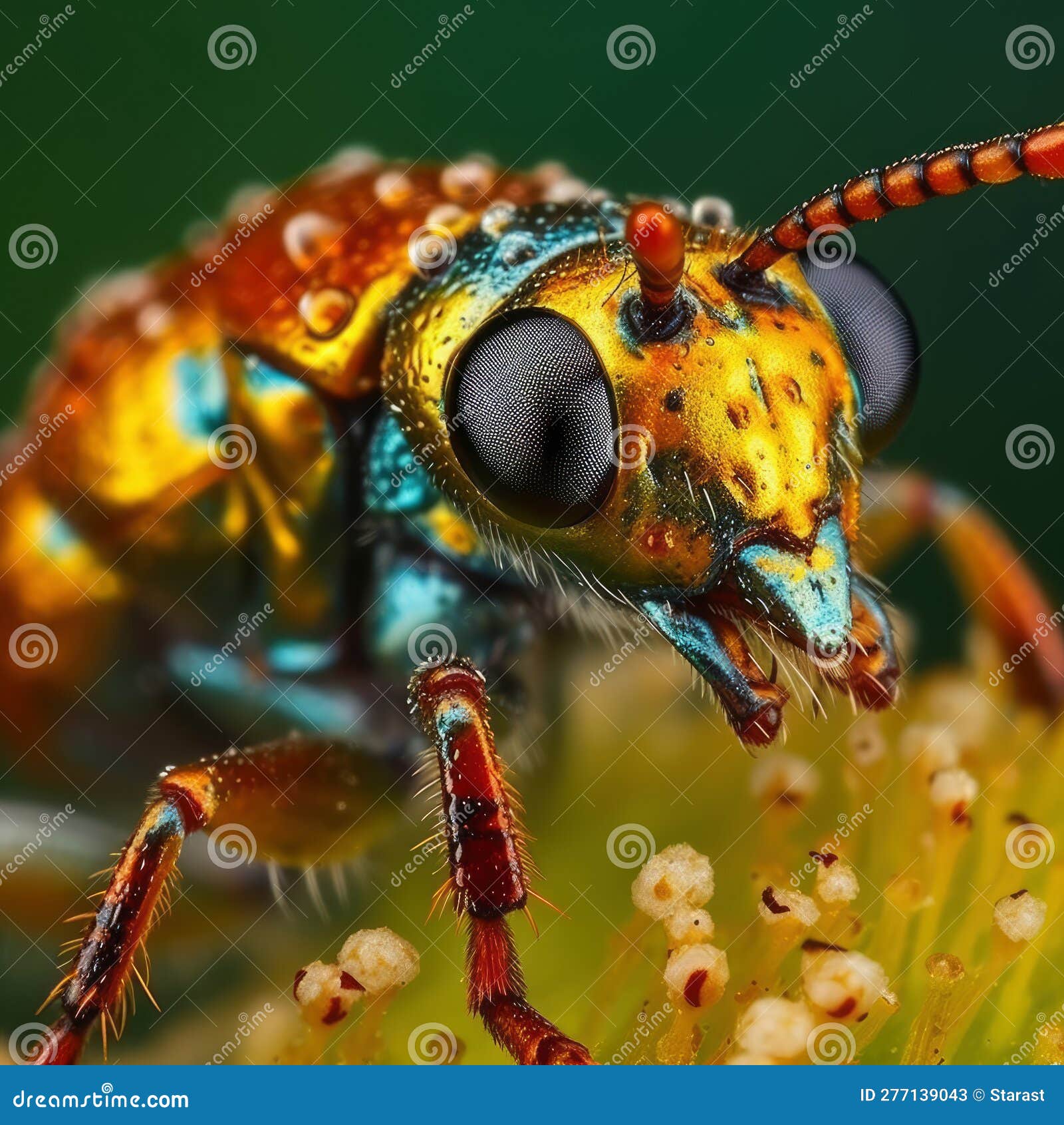 Extreme Macro, Very Sharp and Detailed Insect Closeup, AI Generated ...