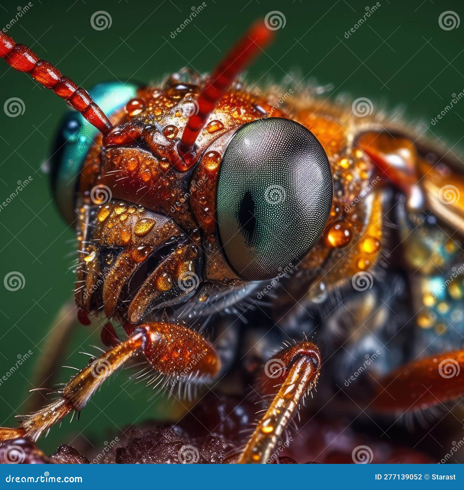 Extreme Macro, Very Sharp and Detailed Insect Closeup, AI Generated ...