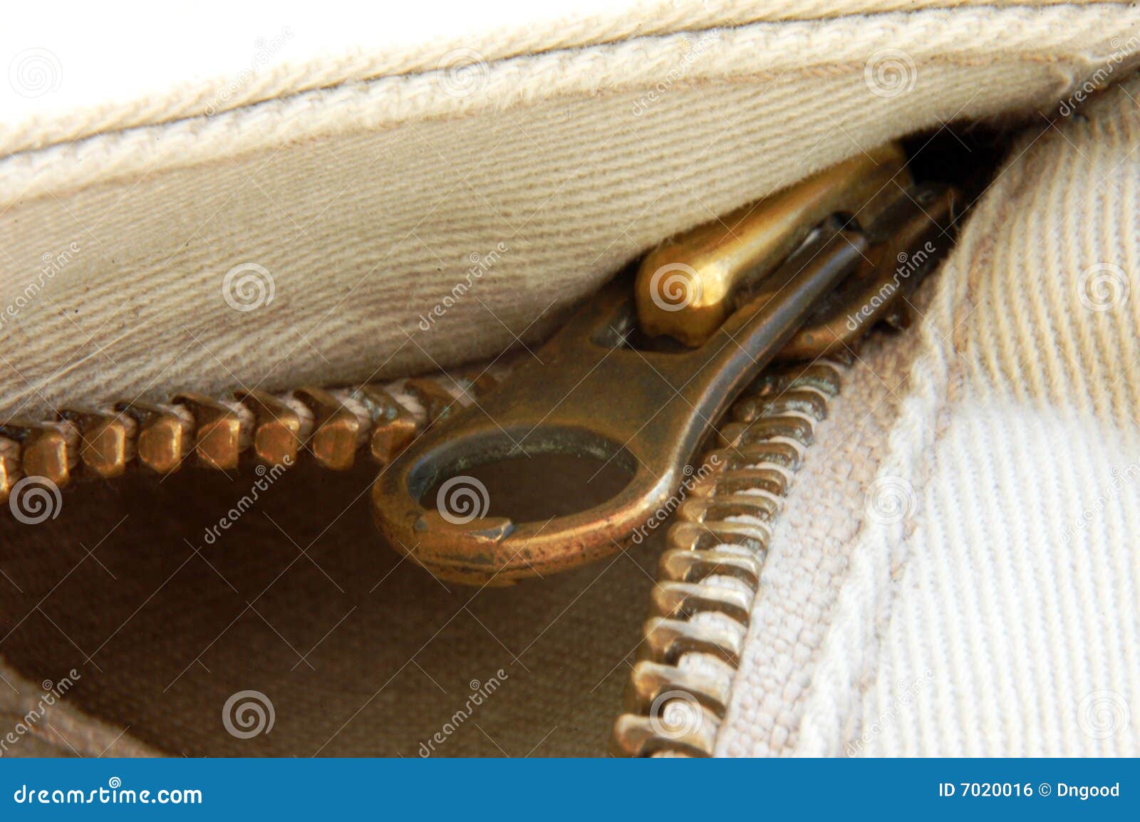 Extreme Macro - Zip and Cotton Stock Photo - Image of detail, macro ...