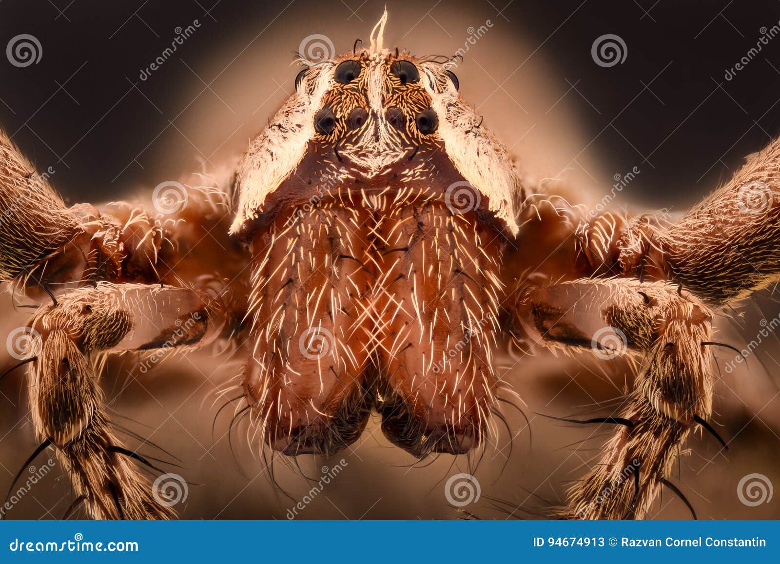 Extreme Magnification - Huntsman Spider Stock Image - Image of extreme ...
