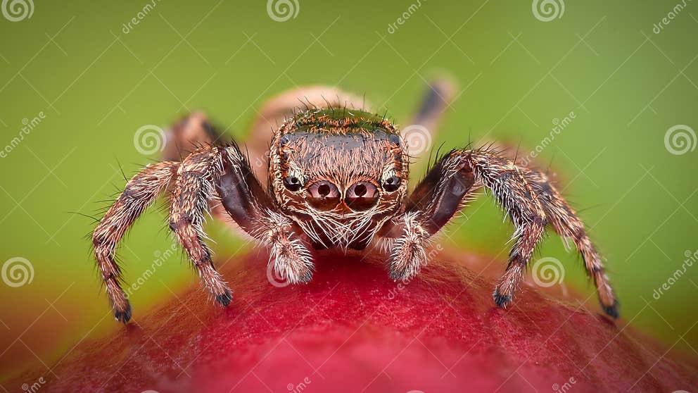 Extreme Magnification - Jumping Spider Stock Photo - Image of colorful ...