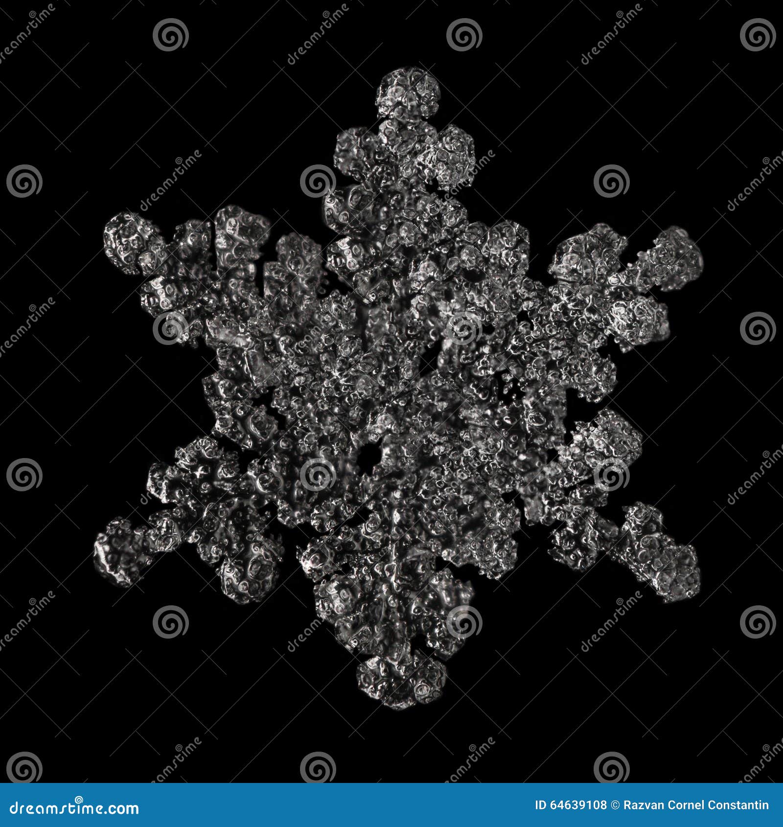 Extreme Magnification - Real Snowflake Stock Photo - Image of beautiful ...