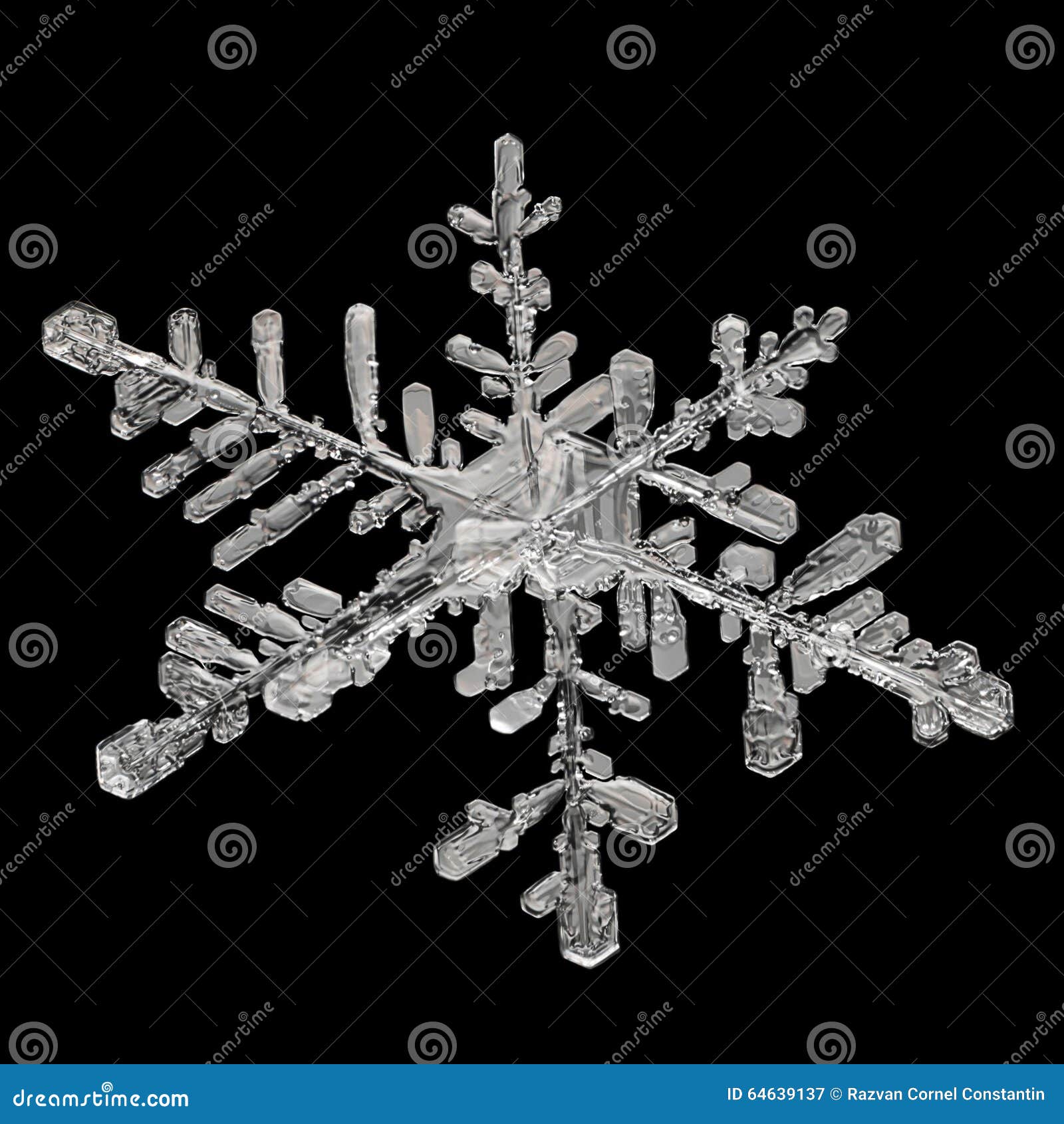 Extreme Magnification - Real Snowflake Stock Image - Image of ornate ...