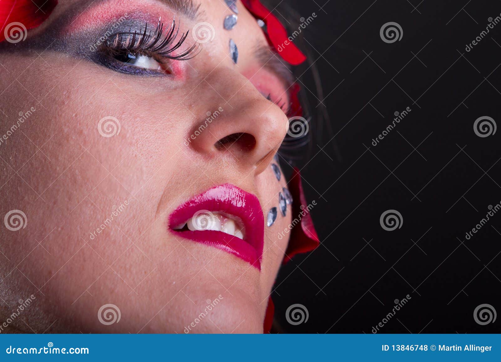 Extreme makeup beauty stock photo. Image of blond, face - 13846748