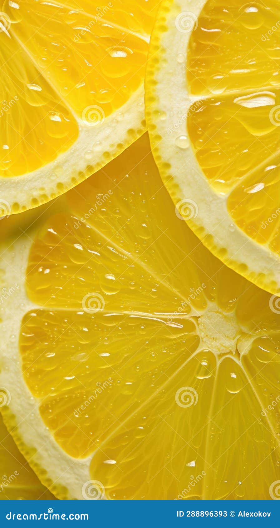 Extreme Micro Details: Thin Slice of Lemon AI Generated Stock ...