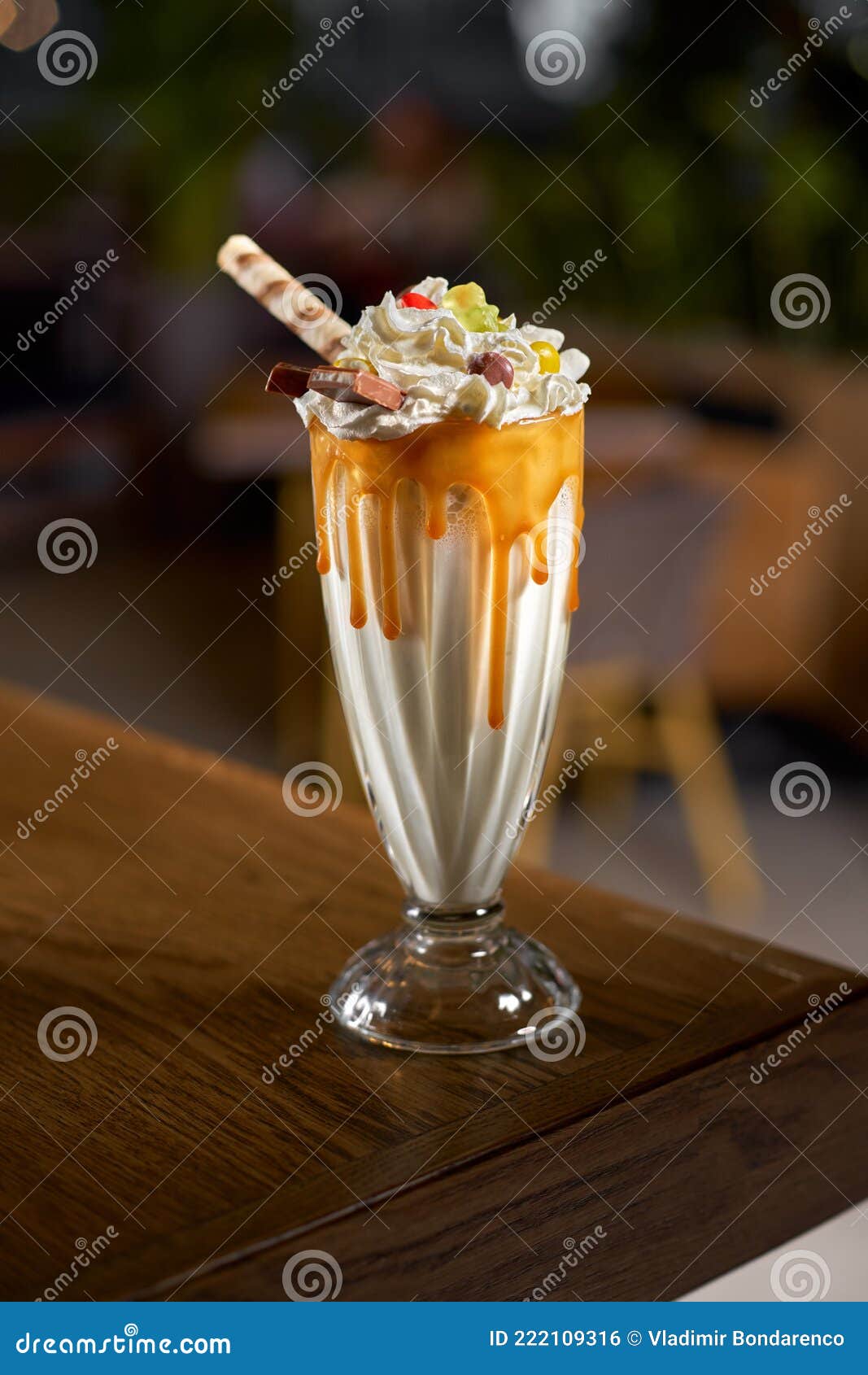 Extreme Milkshake with Marmalade and Candy Inside the Interior of ...