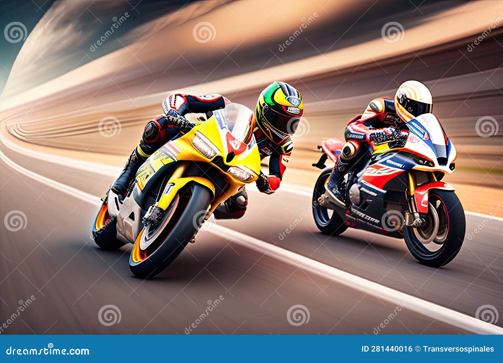 Extreme Motorcycle Sport Racing Motor Stock Illustration - Illustration ...
