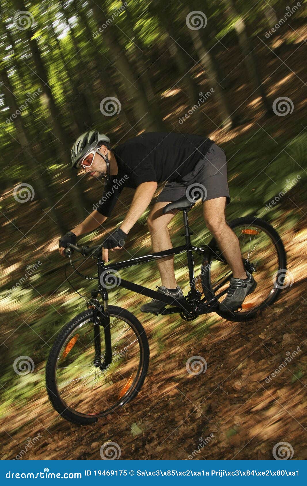 Extreme MTB cyclist stock image. Image of fast, country - 19469175