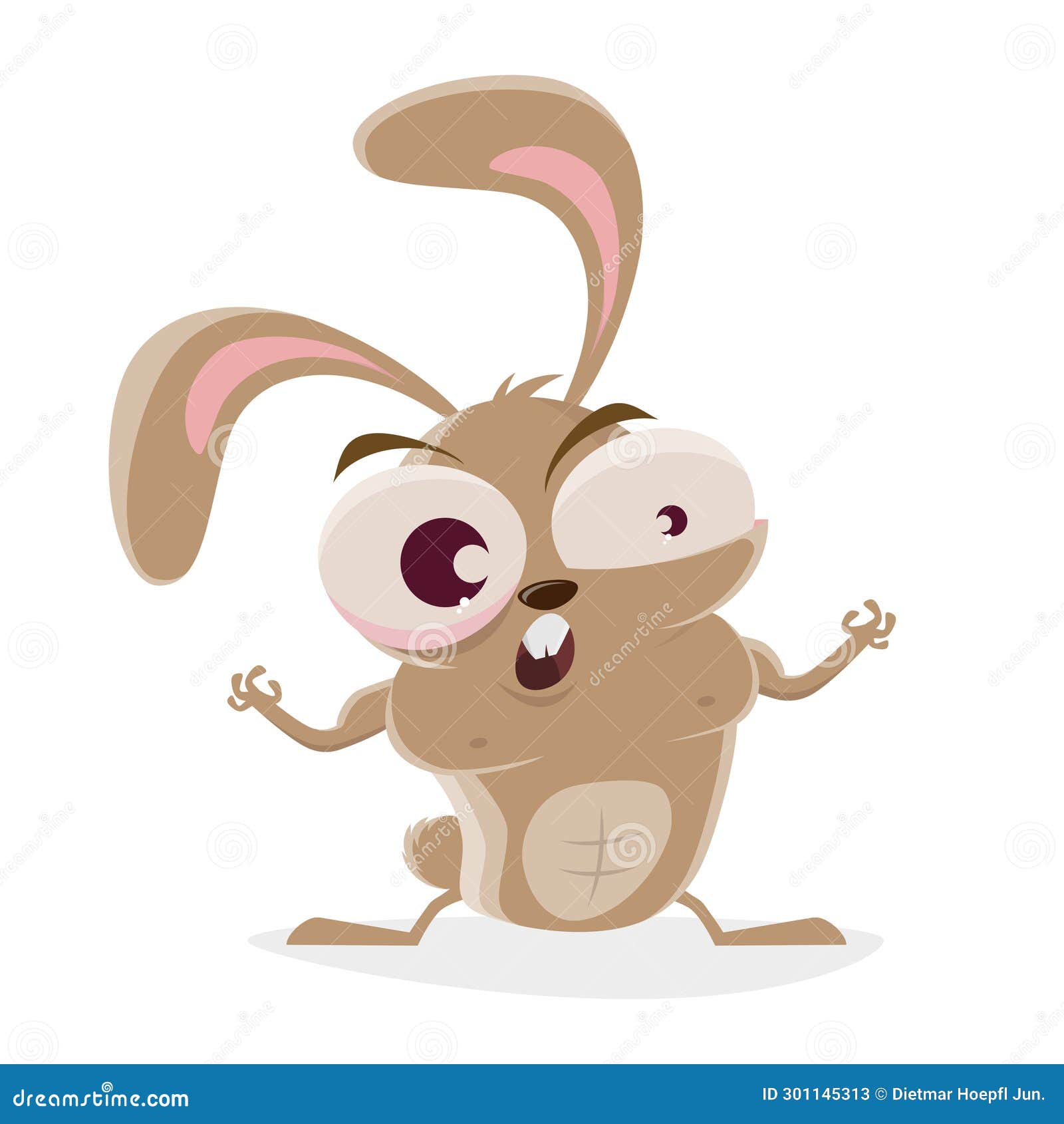 Extreme Muscular Cartoon Rabbit Stock Vector - Illustration of vector ...