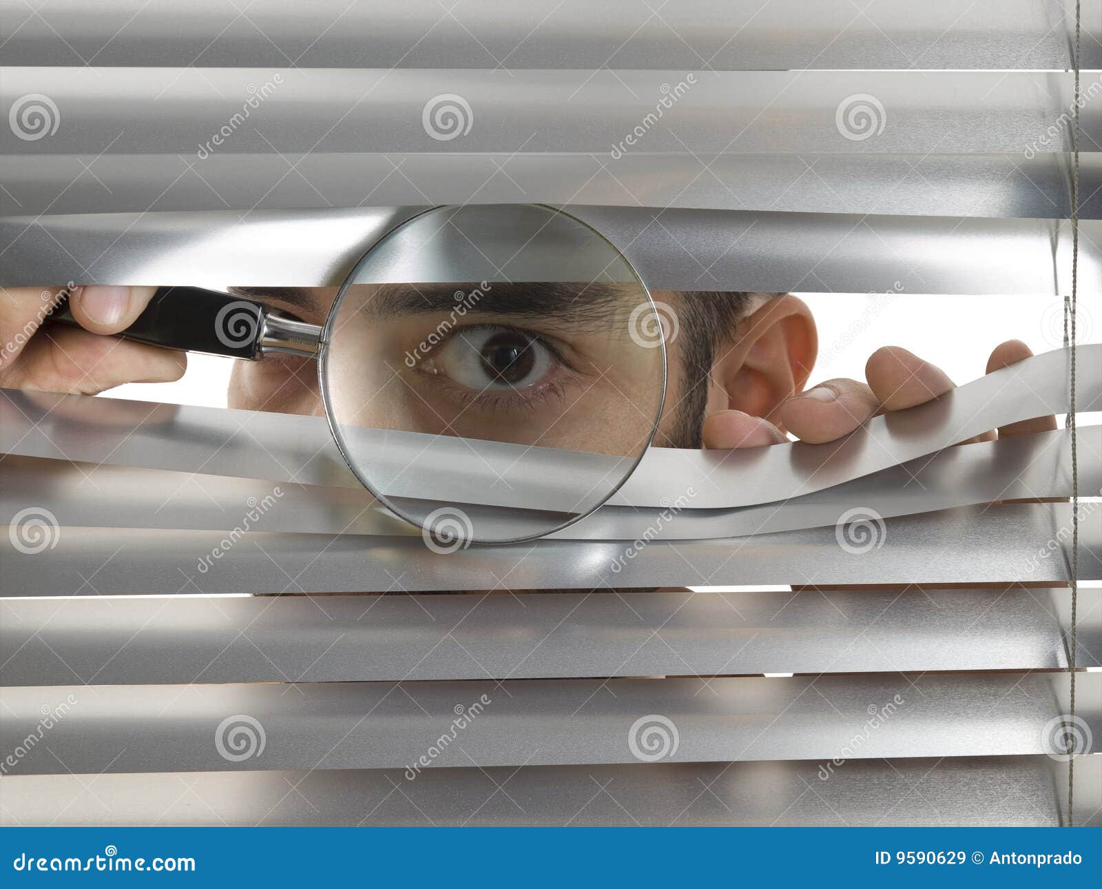 Extreme peeping Tom stock image. Image of peeking, hidden - 9590629