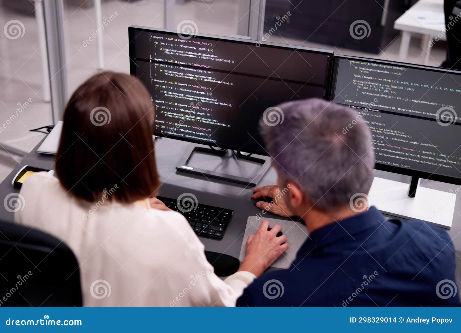 Extreme Programming: a Mature Pair Programming Software Stock Photo ...