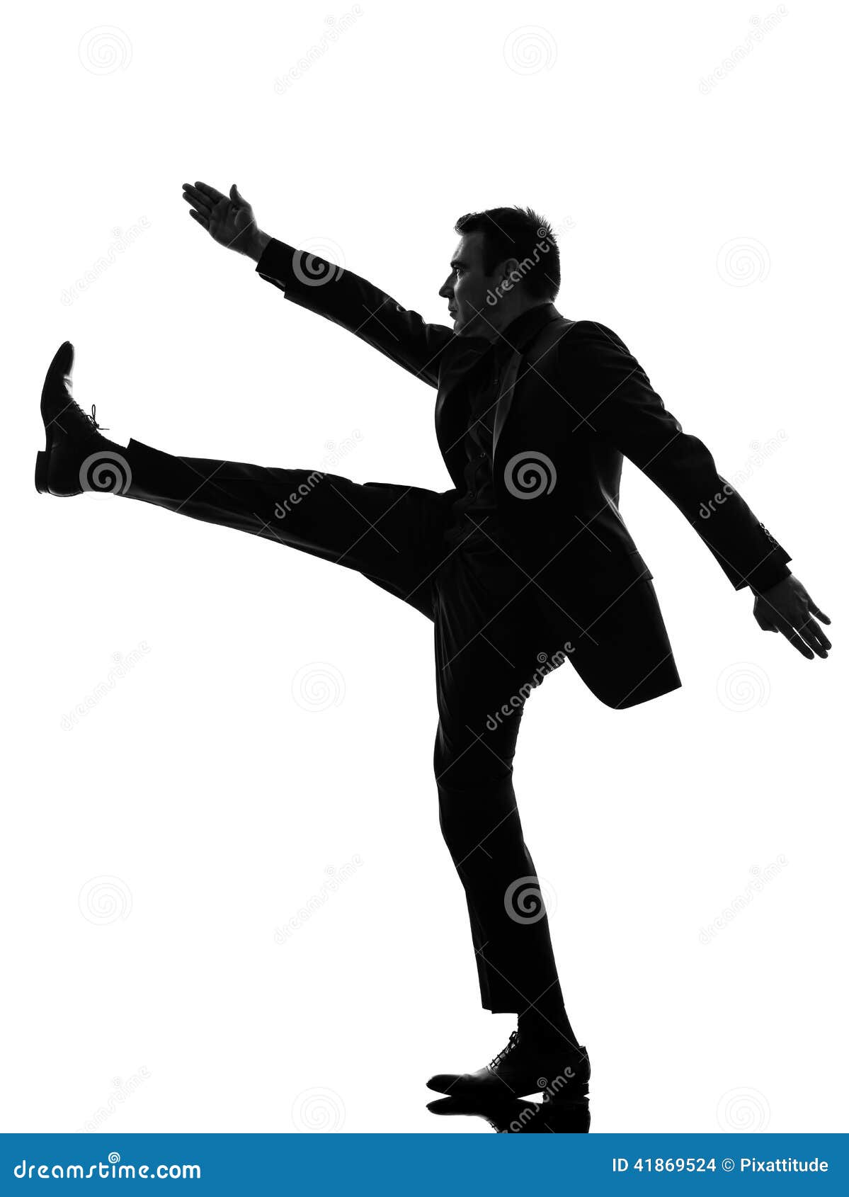 Extreme Right Wing Man Marching Silhouette Stock Photo - Image of right ...