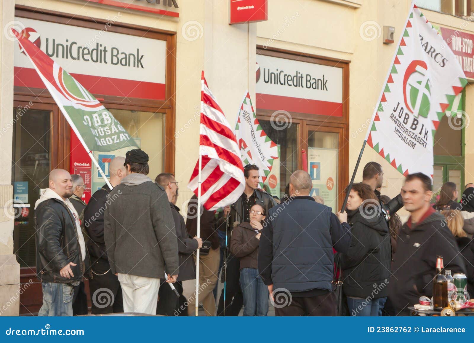 Extreme Rightist Strike in Budapest on March 15 Editorial Photography ...