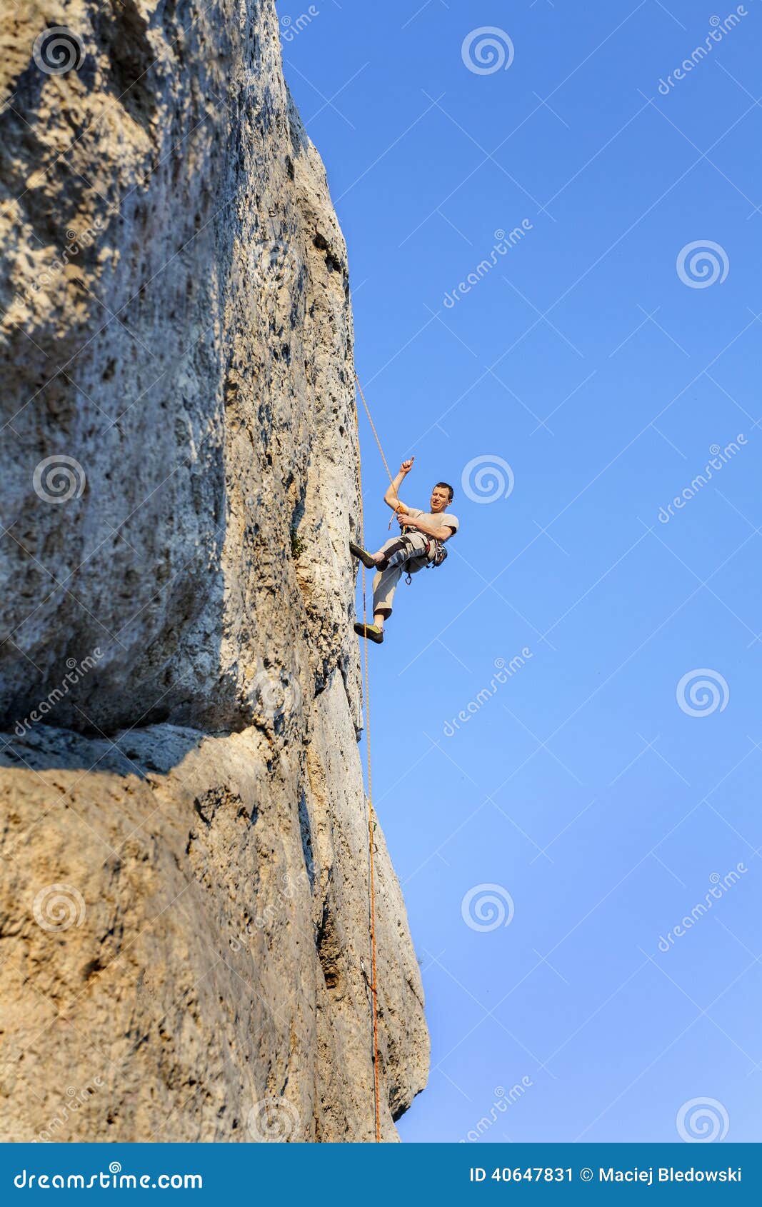 Extreme rock climbing. stock image. Image of stone, challenge - 40647831
