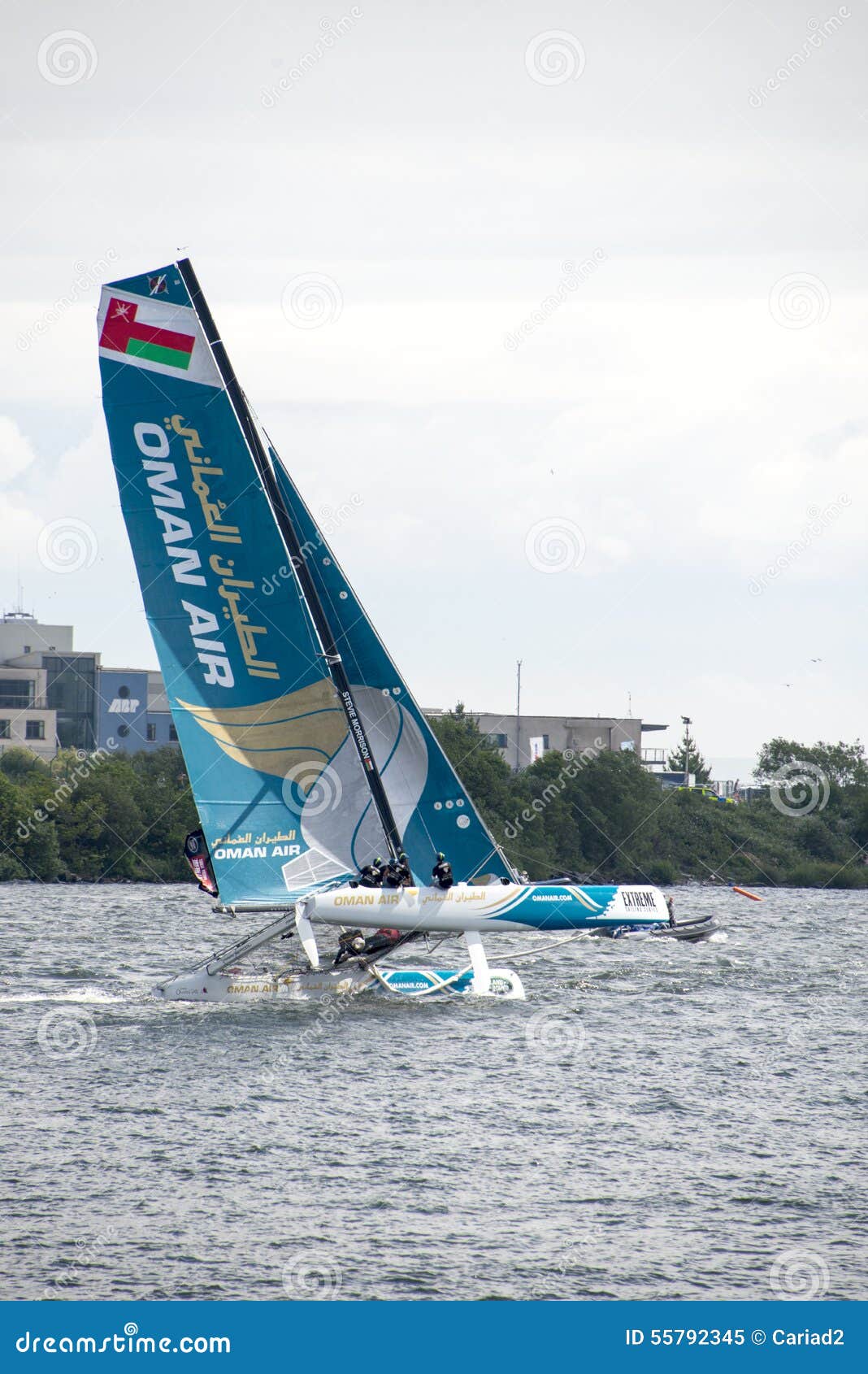 Extreme Sailing editorial image. Image of scow, multihull - 55792345