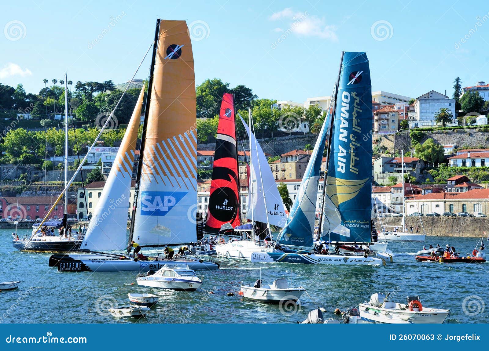 Extreme Sailing Series Porto July 2012 Editorial Stock Photo - Image of ...