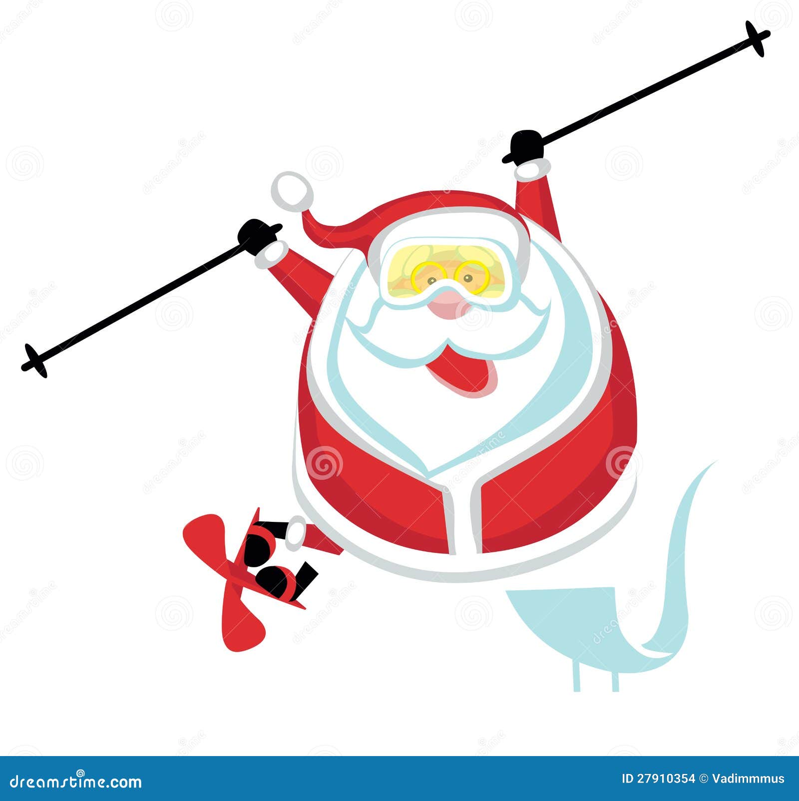 Extreme Santa stock vector. Illustration of comic, outdoor - 27910354