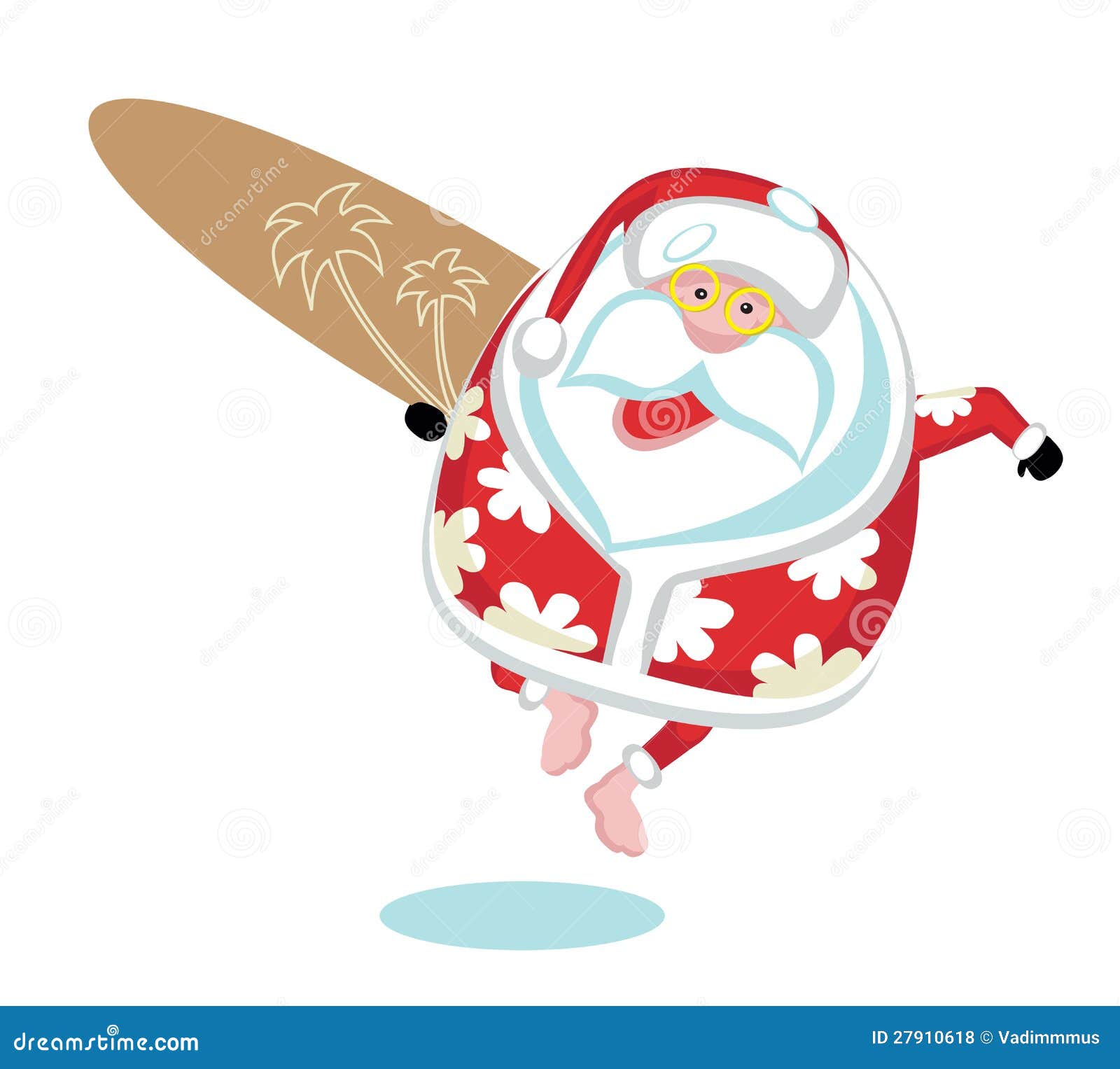 Extreme Santa stock vector. Illustration of season, drawing - 27910618