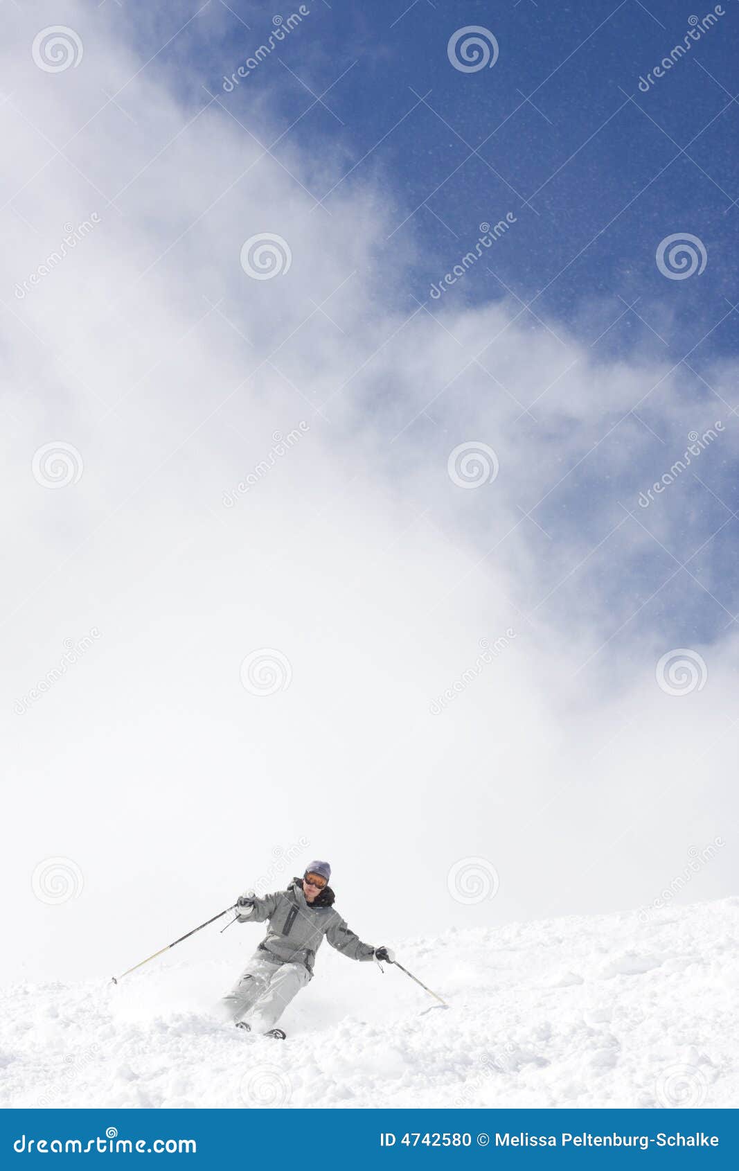 Extreme skiing stock photo. Image of white, outdoor, speed - 4742580