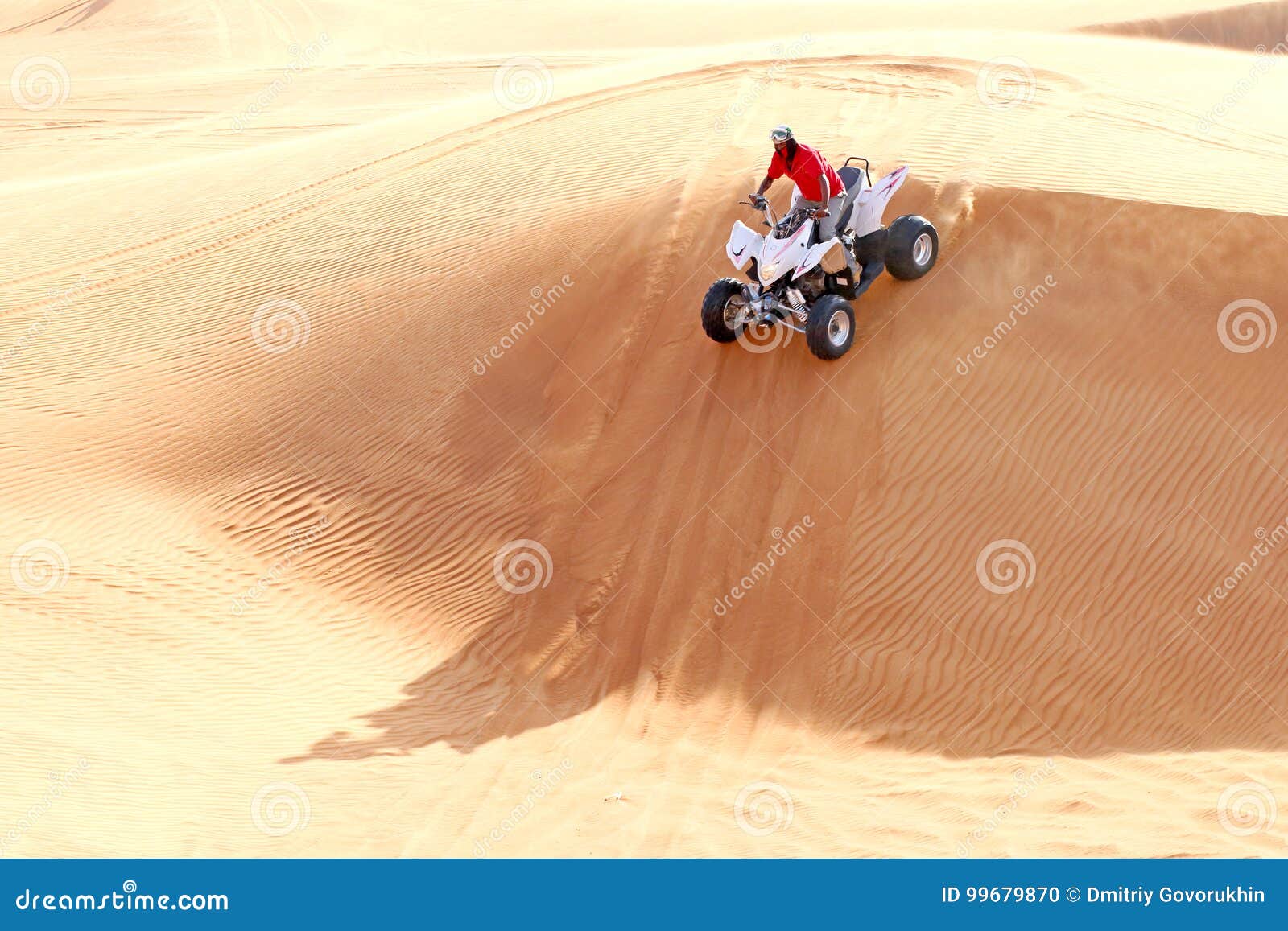 Extreme Sport. ATV on the Sand Dunes Editorial Image - Image of dust ...