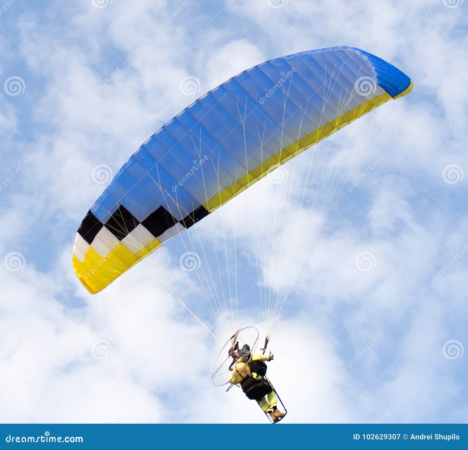 Extreme Sport Parachute in the Sky Stock Image - Image of freedom, wind ...