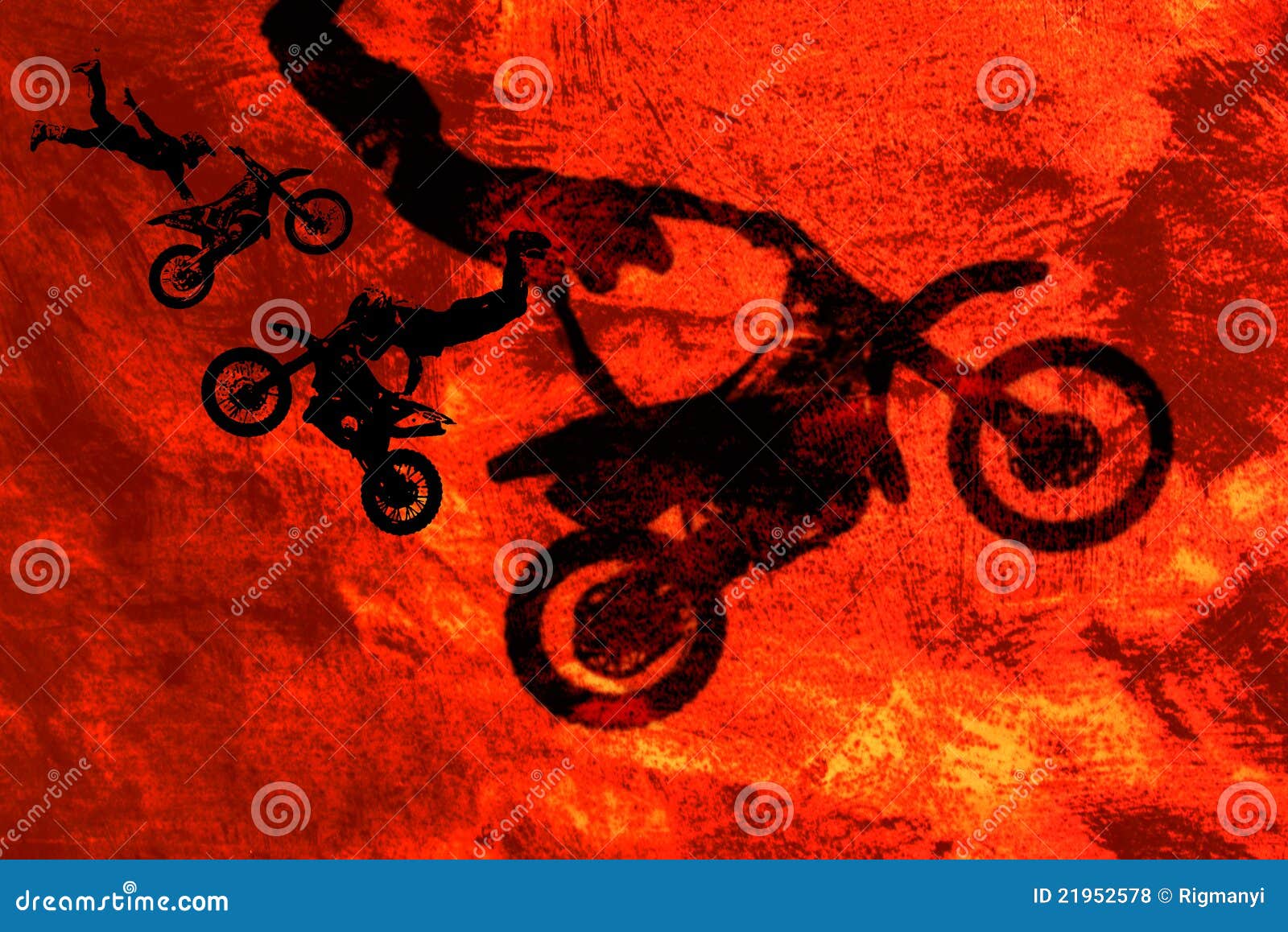 Extreme sports abstract stock illustration. Illustration of stunt ...