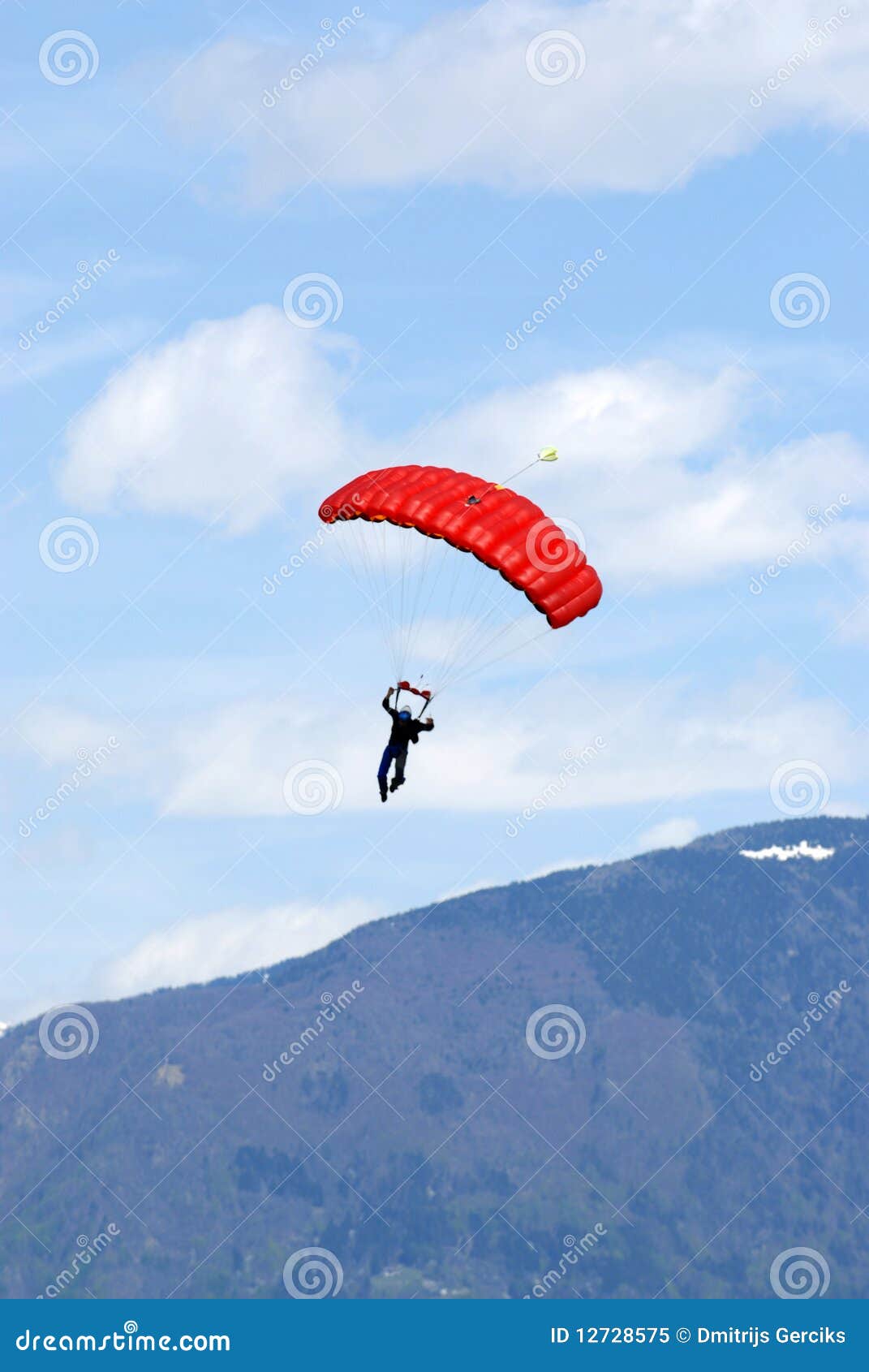Extreme Sports. Parachuting Stock Image - Image of ripcord, parachute ...