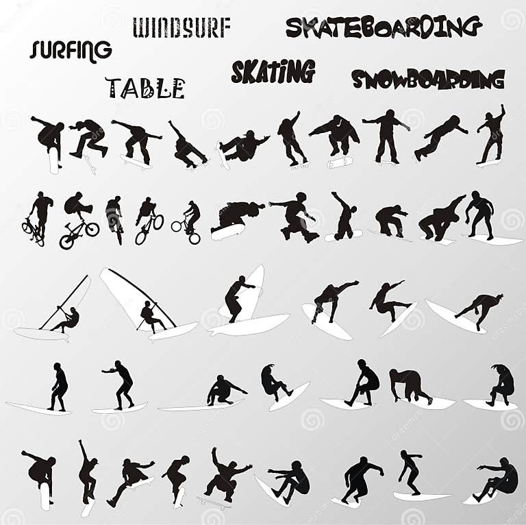 Extreme sports vector stock vector. Illustration of skater - 6530840